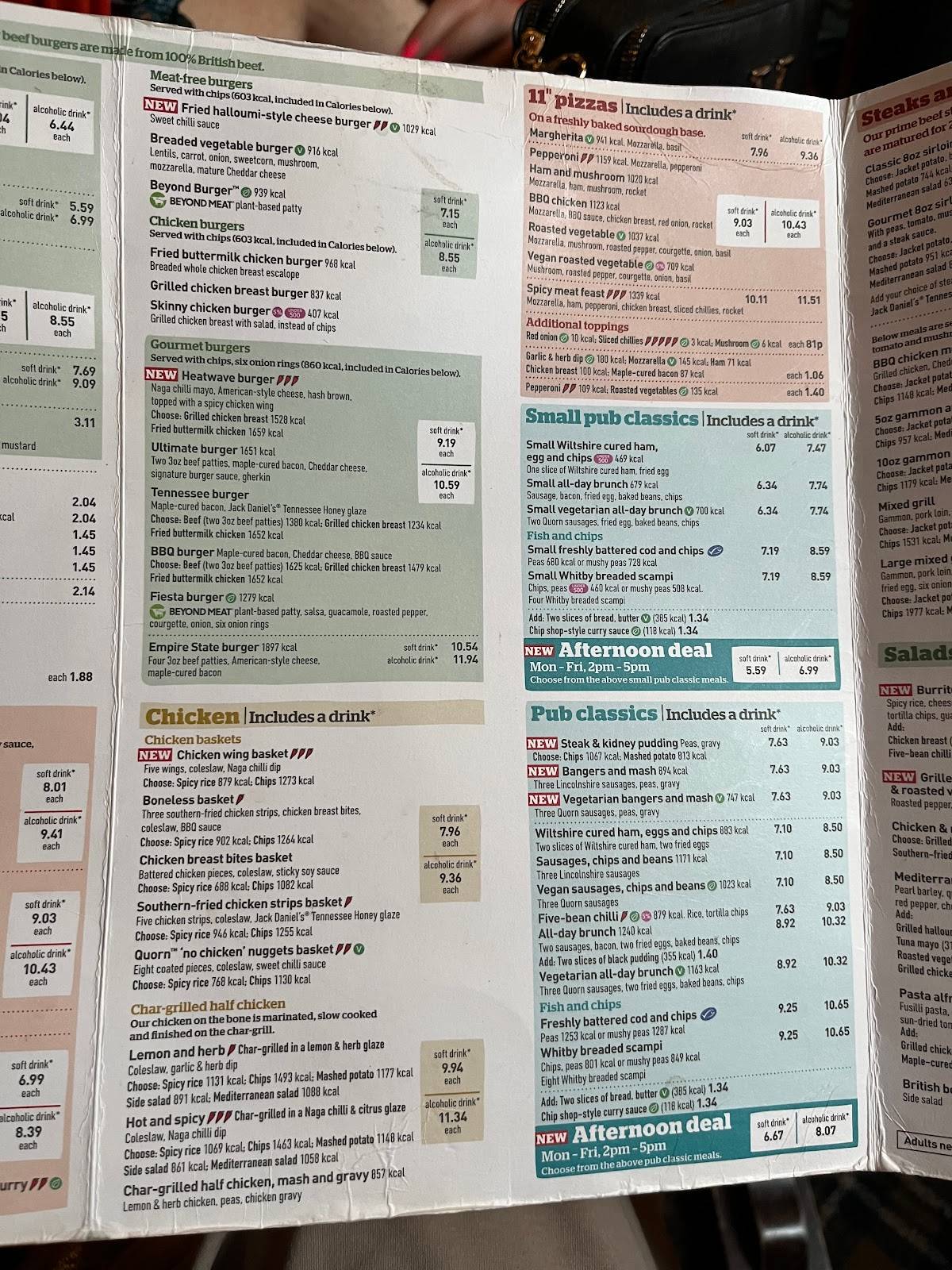 Menu at The Black Boy pub & bar, Newtown, 31-32 Broad St