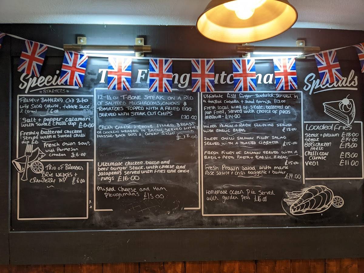 Menu at The Flying Dutchman pub & bar, Queenborough