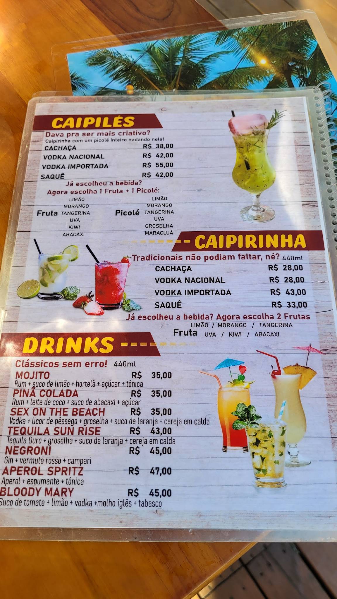 Menu em Quiosque N°02 Na Praia restaurante, Praia Grande