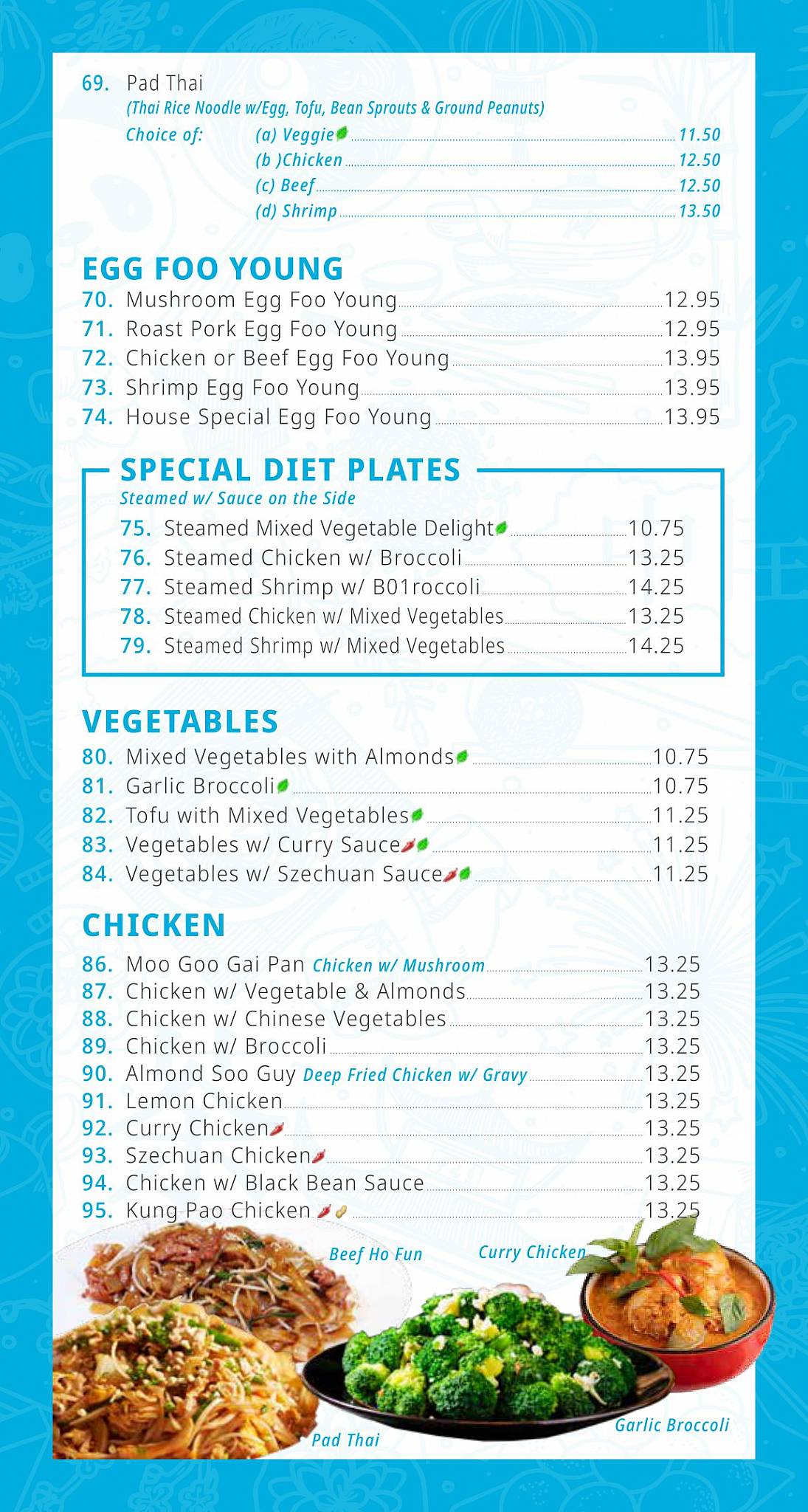 Menu at Ren's Asian Restaurant, Niagara Falls