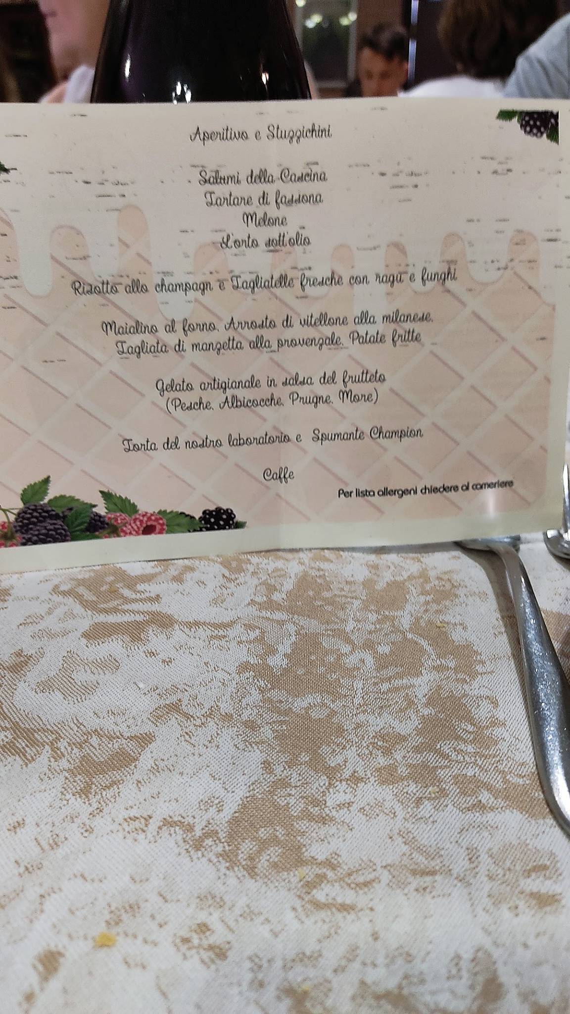 Menu da Agriturismo La Torrazza ristorante, Cambiago, Via Matteotti 2C ...