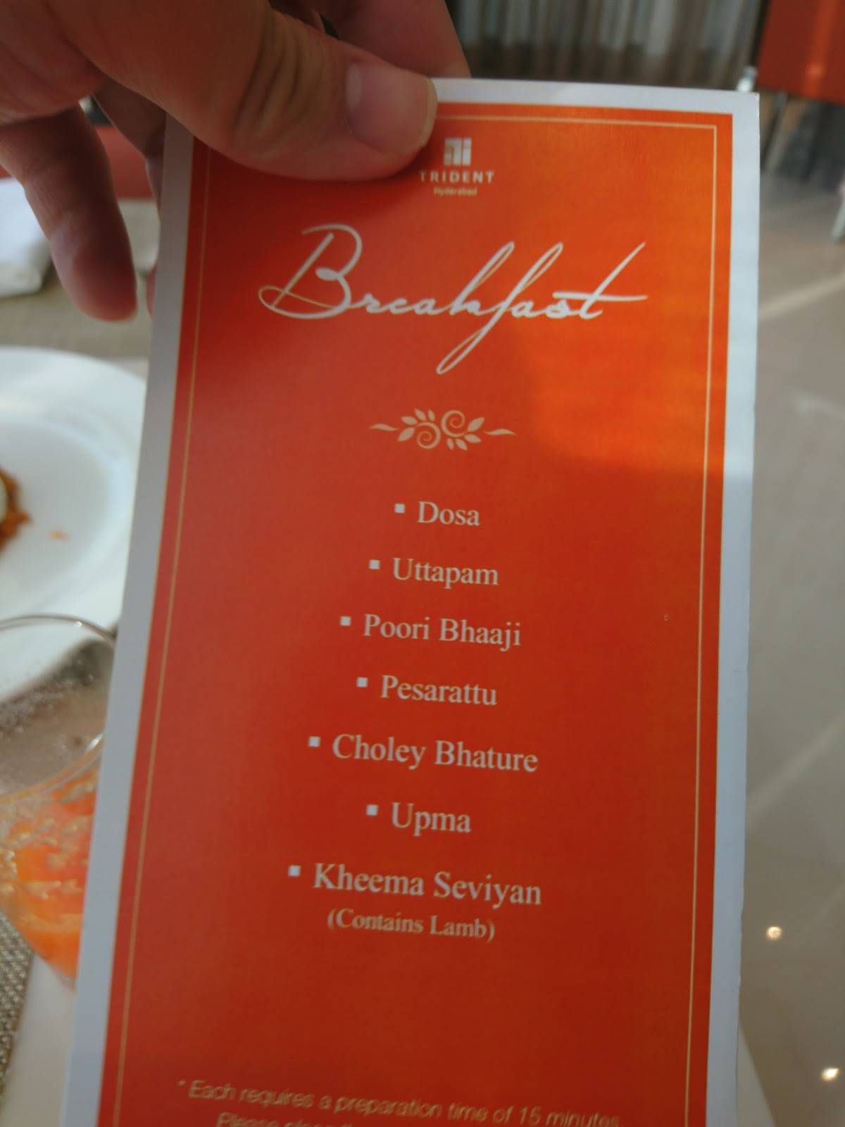 Menu at Amara Restaurant, Hyderabad