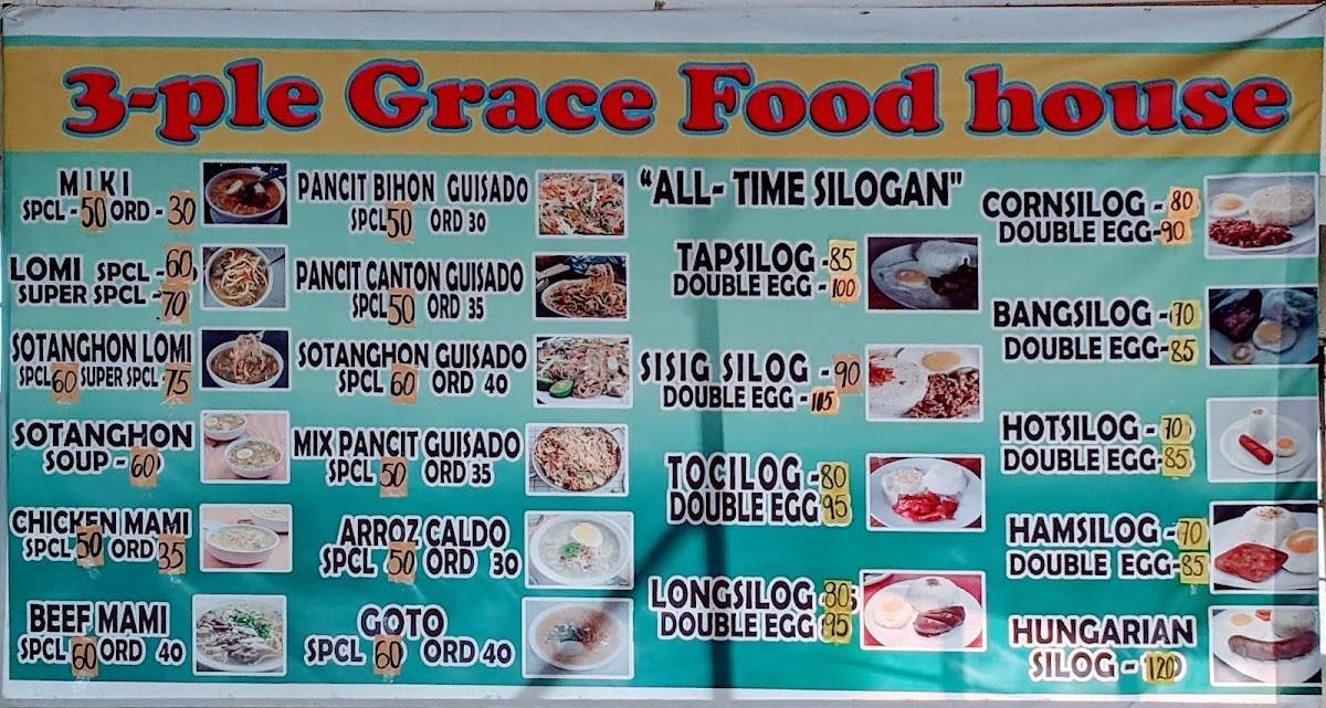 Menu at Batac Riverside Empanadaan restaurant, Batac