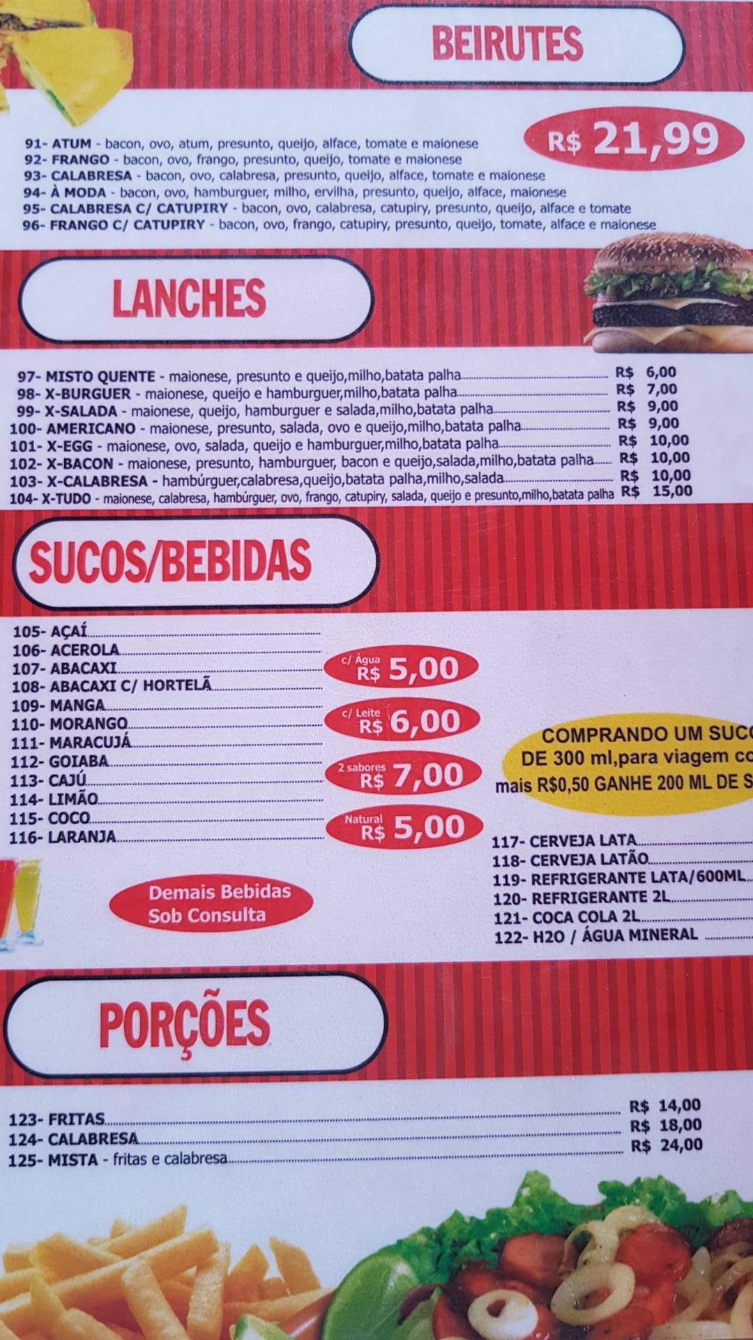 Menu at Big Esfiha - Cillo restaurant, Americana, Av. de Cillo