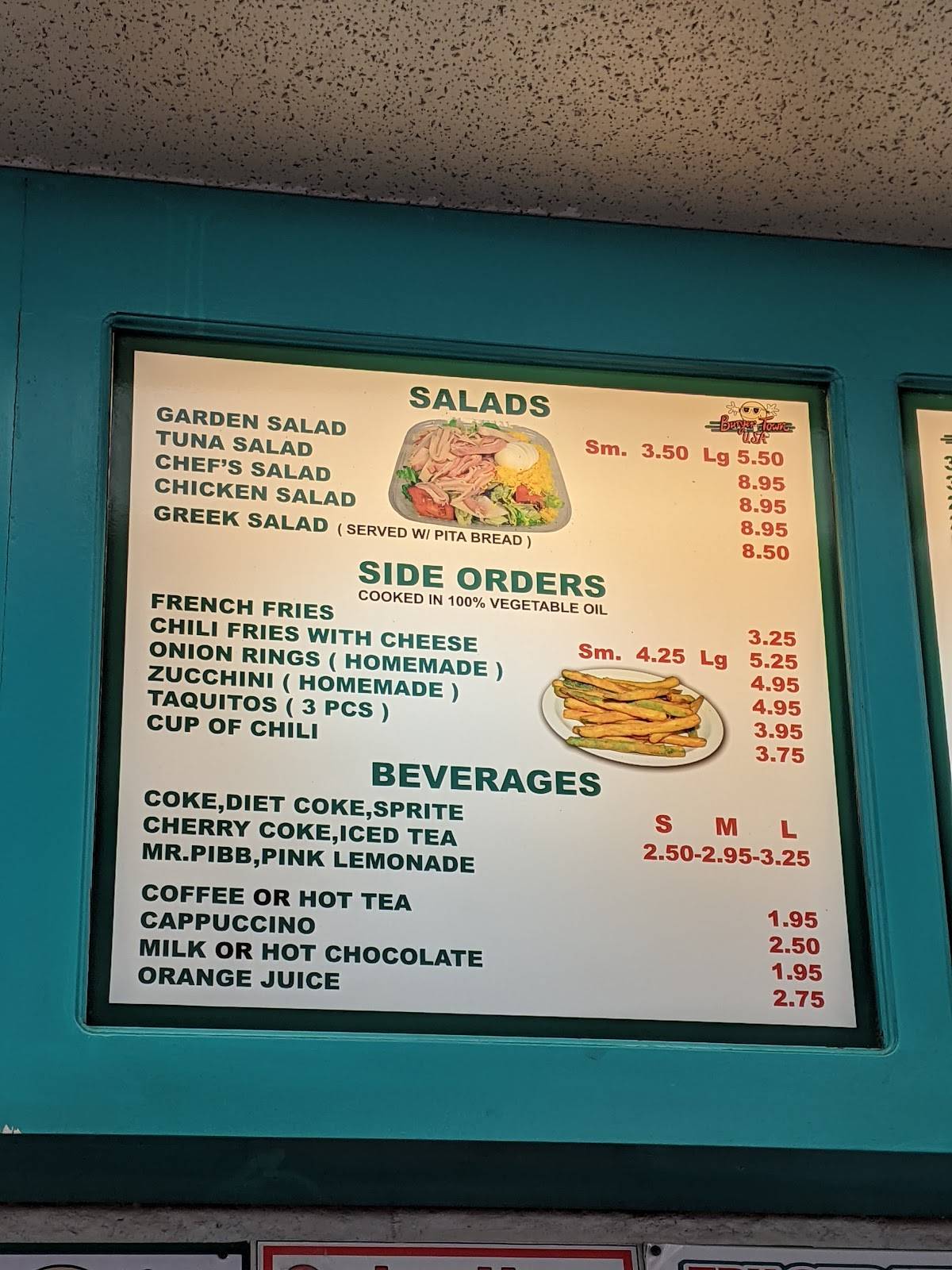 Menu at Burgertown USA restaurant, Redlands, 222 E Redlands Blvd