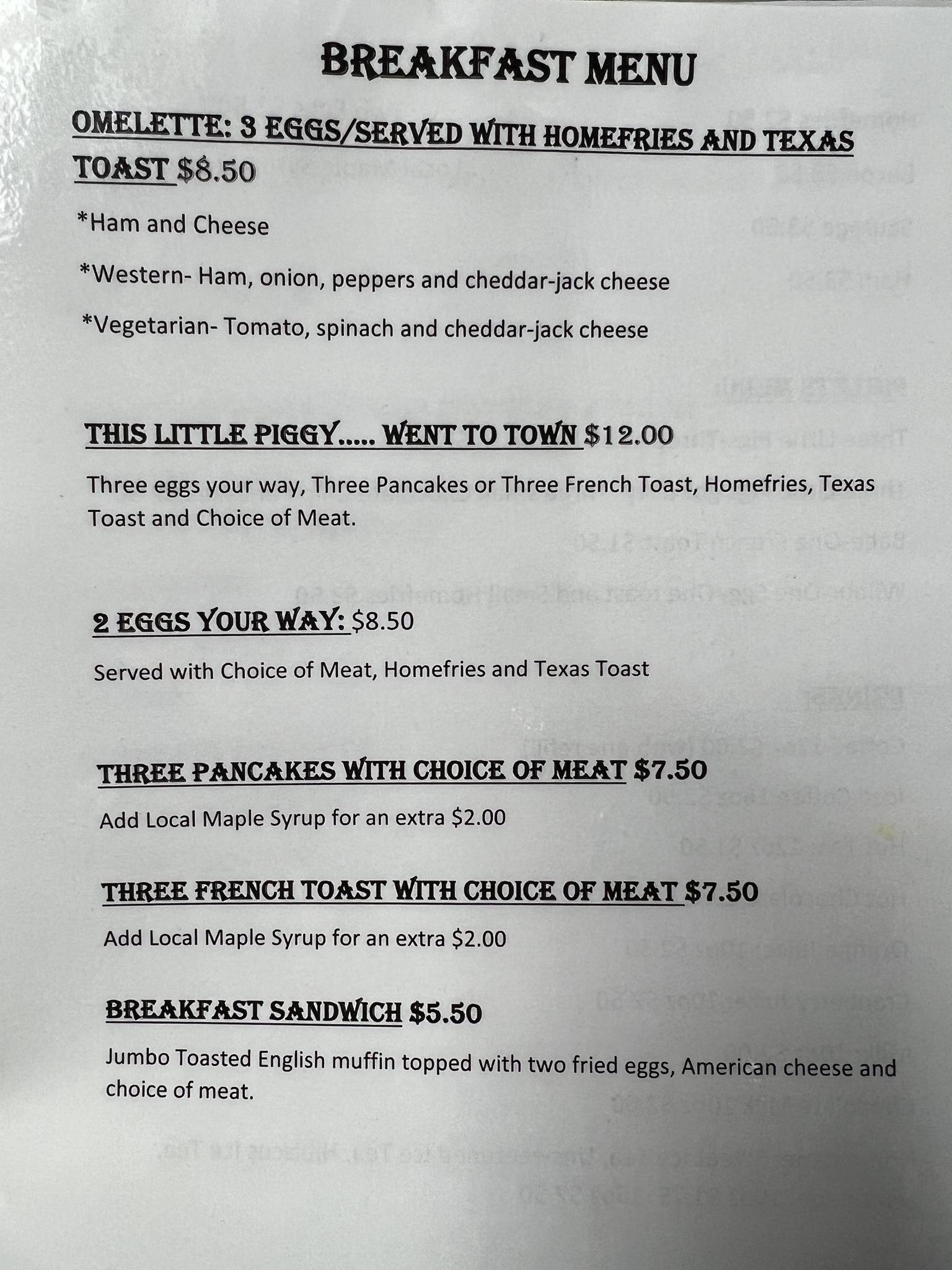 Menu at Copper Pig Brewery pub & bar, Lancaster