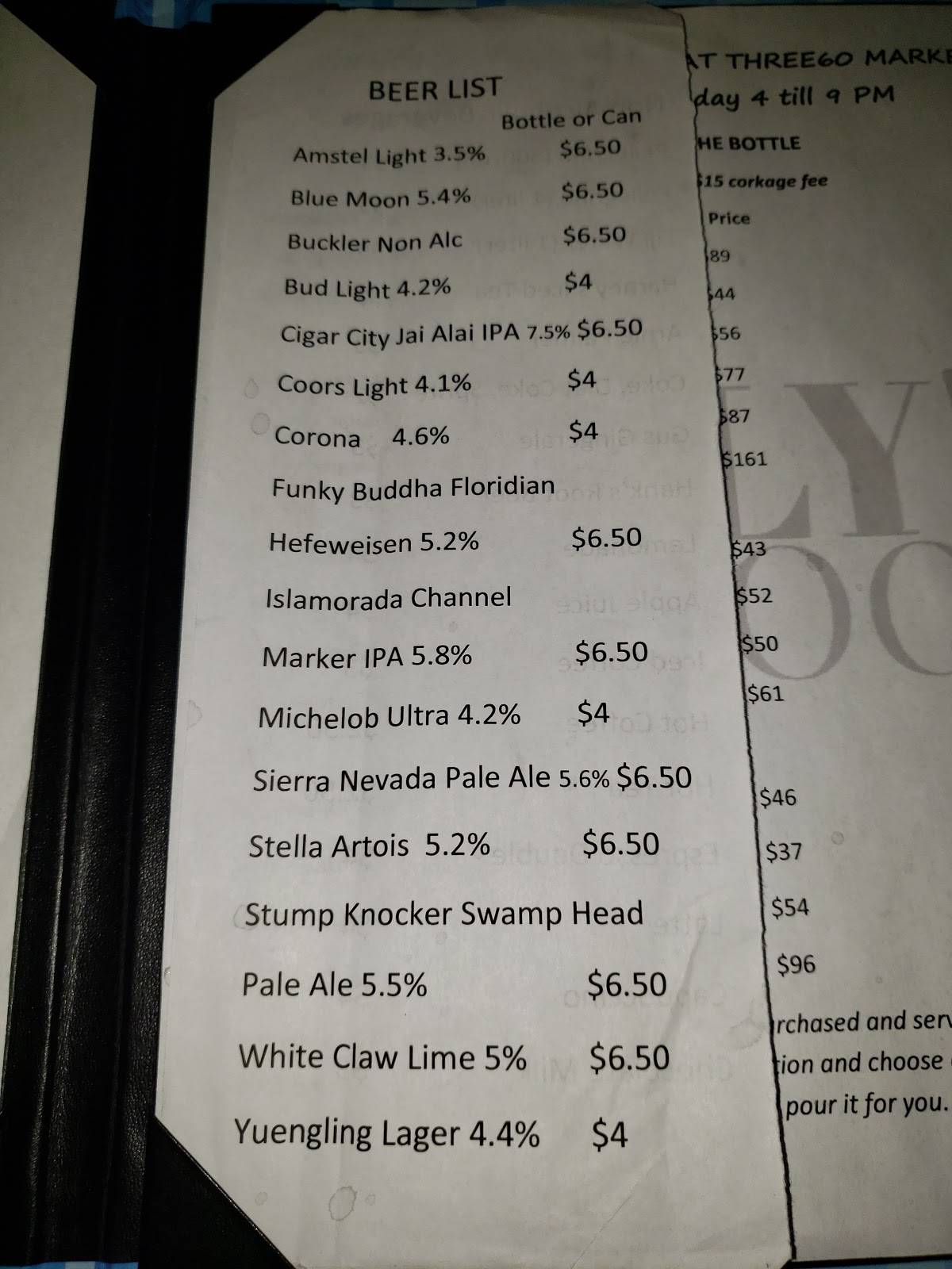 Menu at Dilly's Seafood Shack restaurant, Naples