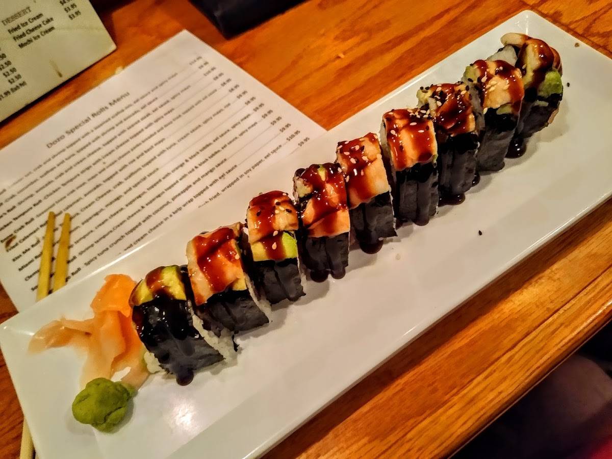 Menu at Dozo Sushi & Hibachi Restaurant, Easley