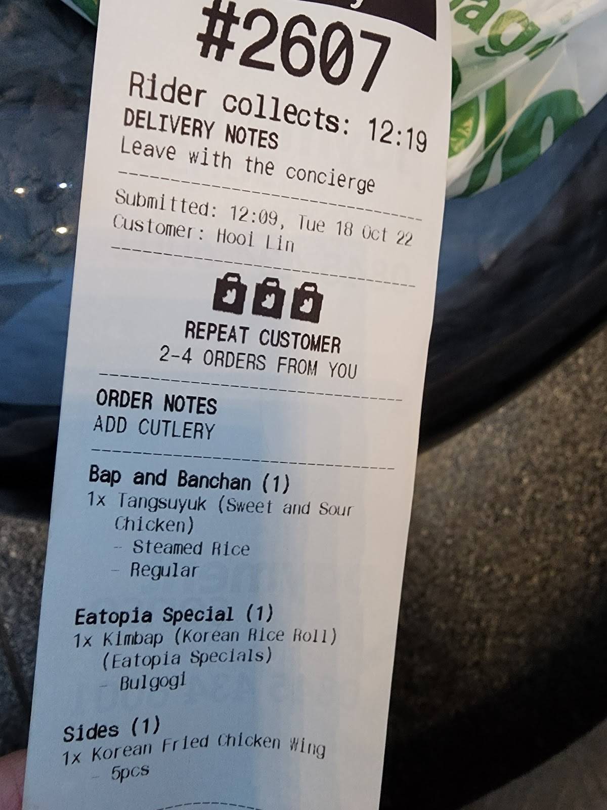 Menu at Eatopia Korean Takeaway restaurant, London