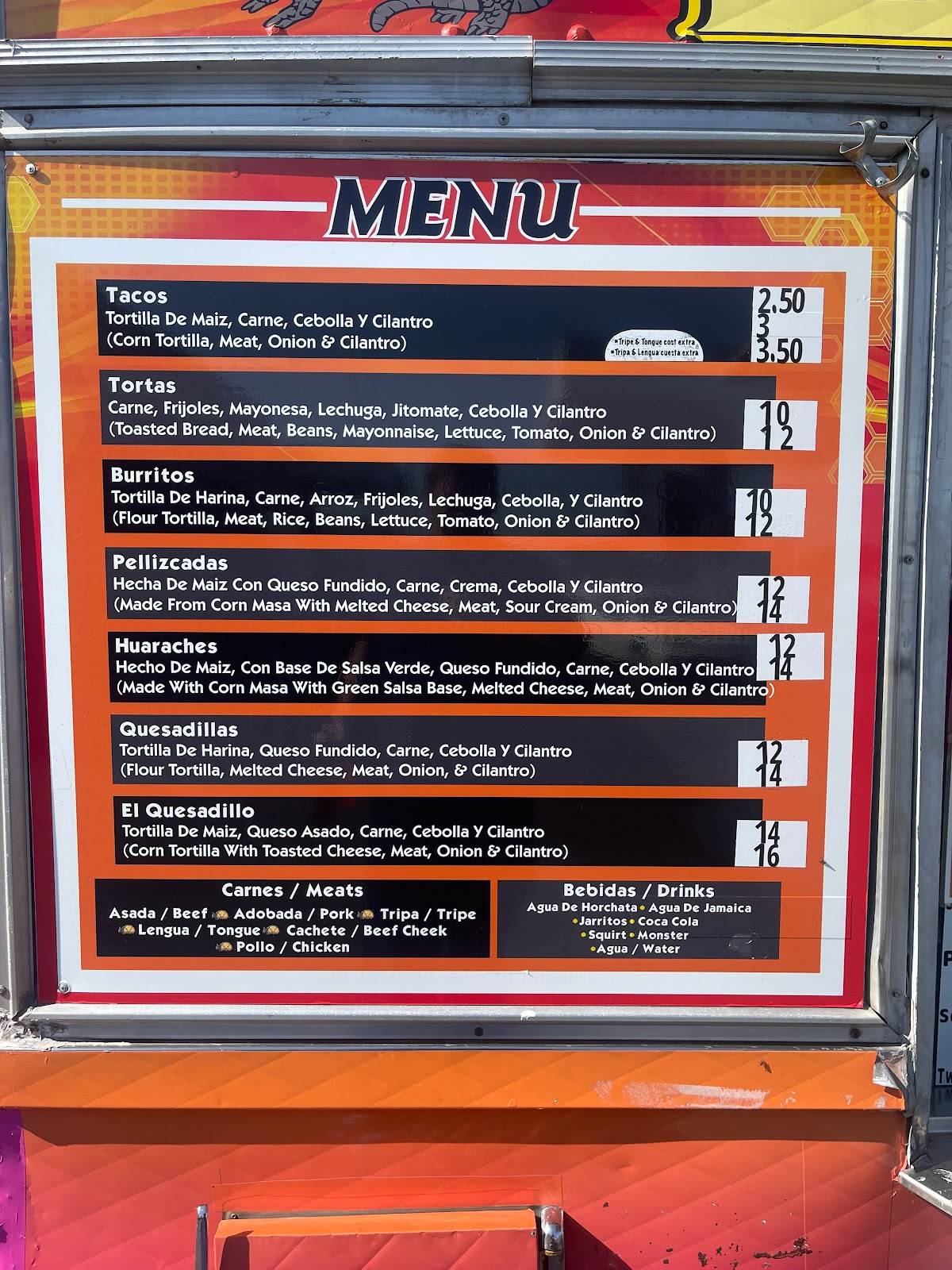 Menu at El Quesadillo Food restaurant, Yakima