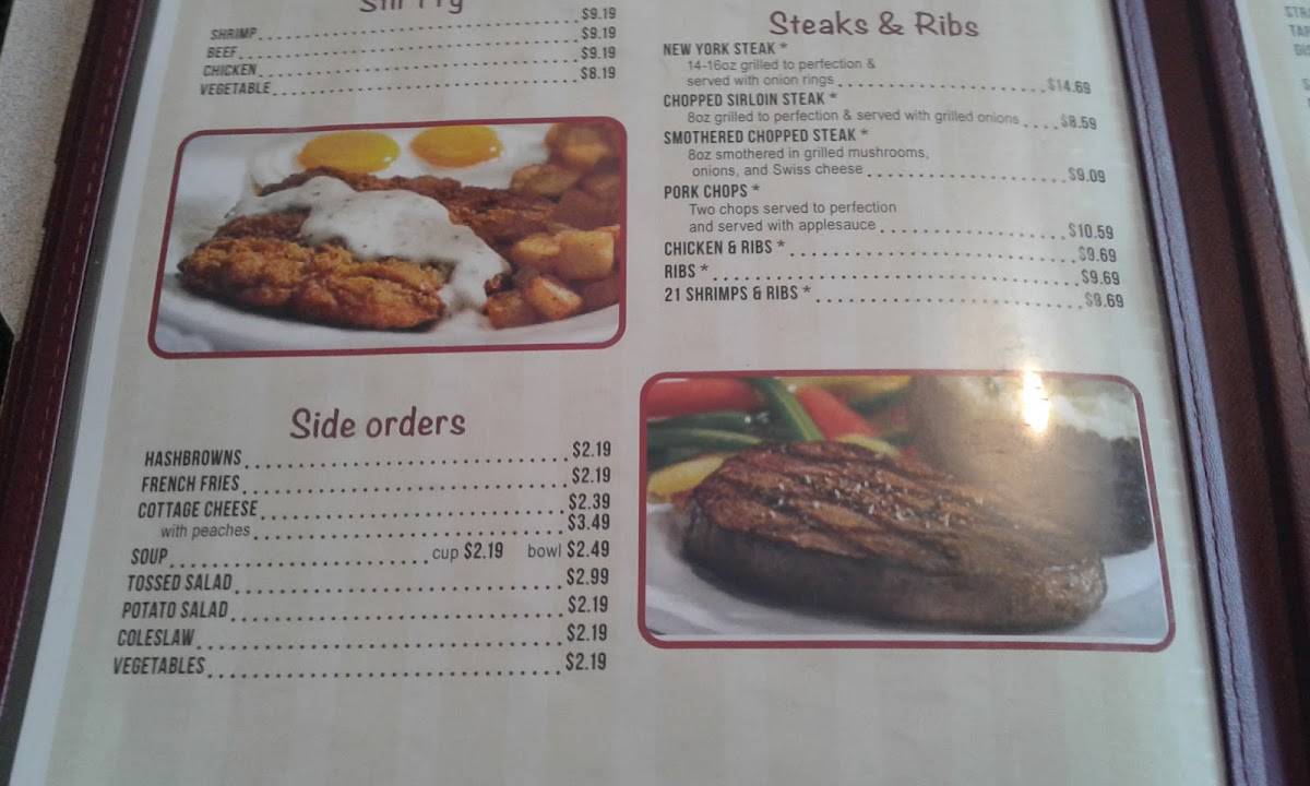Menu at Four Star Family Restaurant, Wisconsin Rapids