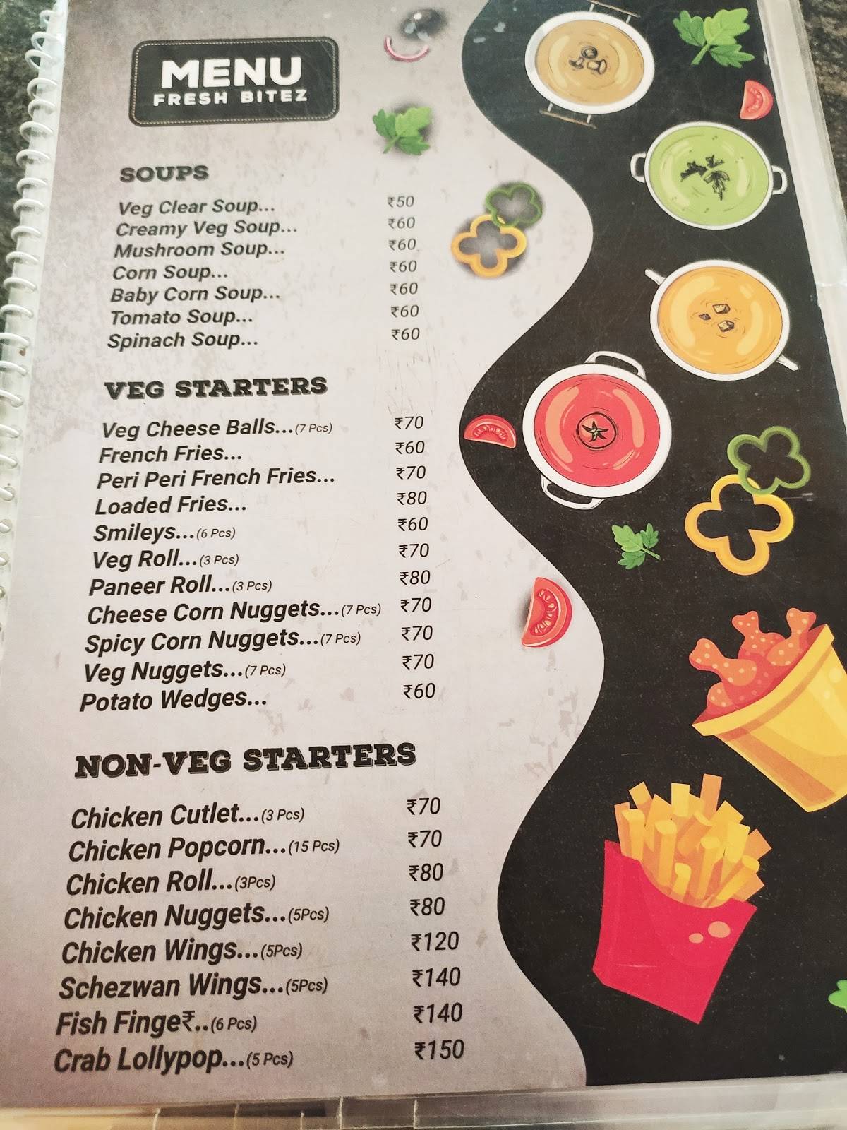Menu at Fresh Bitez, Cuddalore