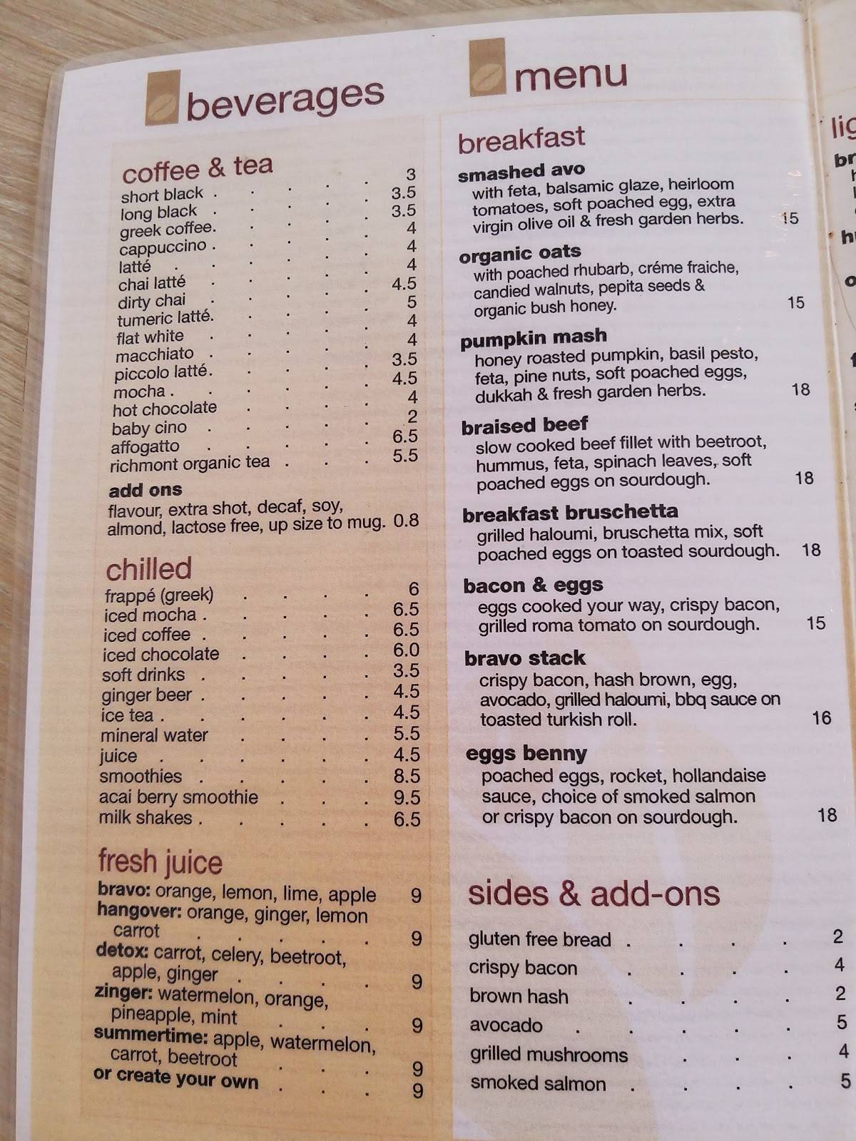 Menu at George's Paragon Seafood Restaurant - Sanctuary Cove, Hope ...