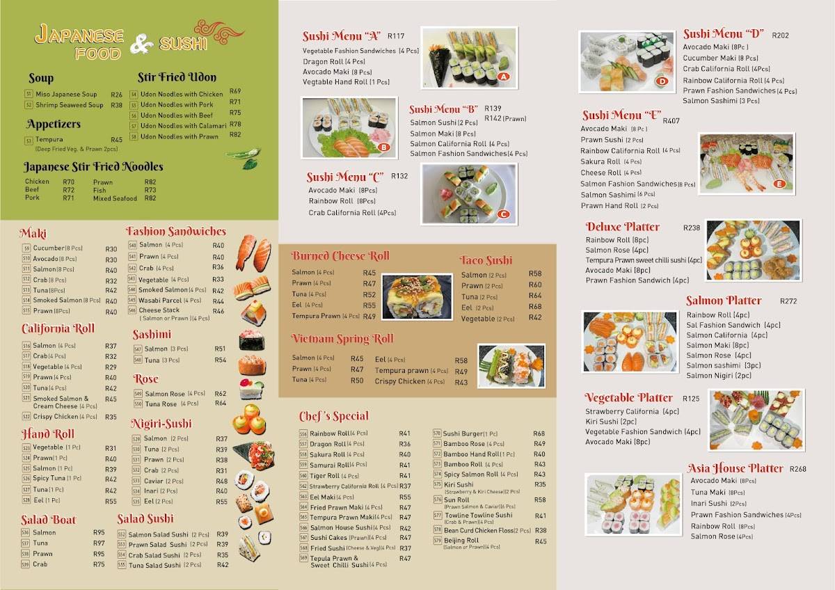 Carta de Good Flavour Chinese Restaurant Elardus Park, Pretoria
