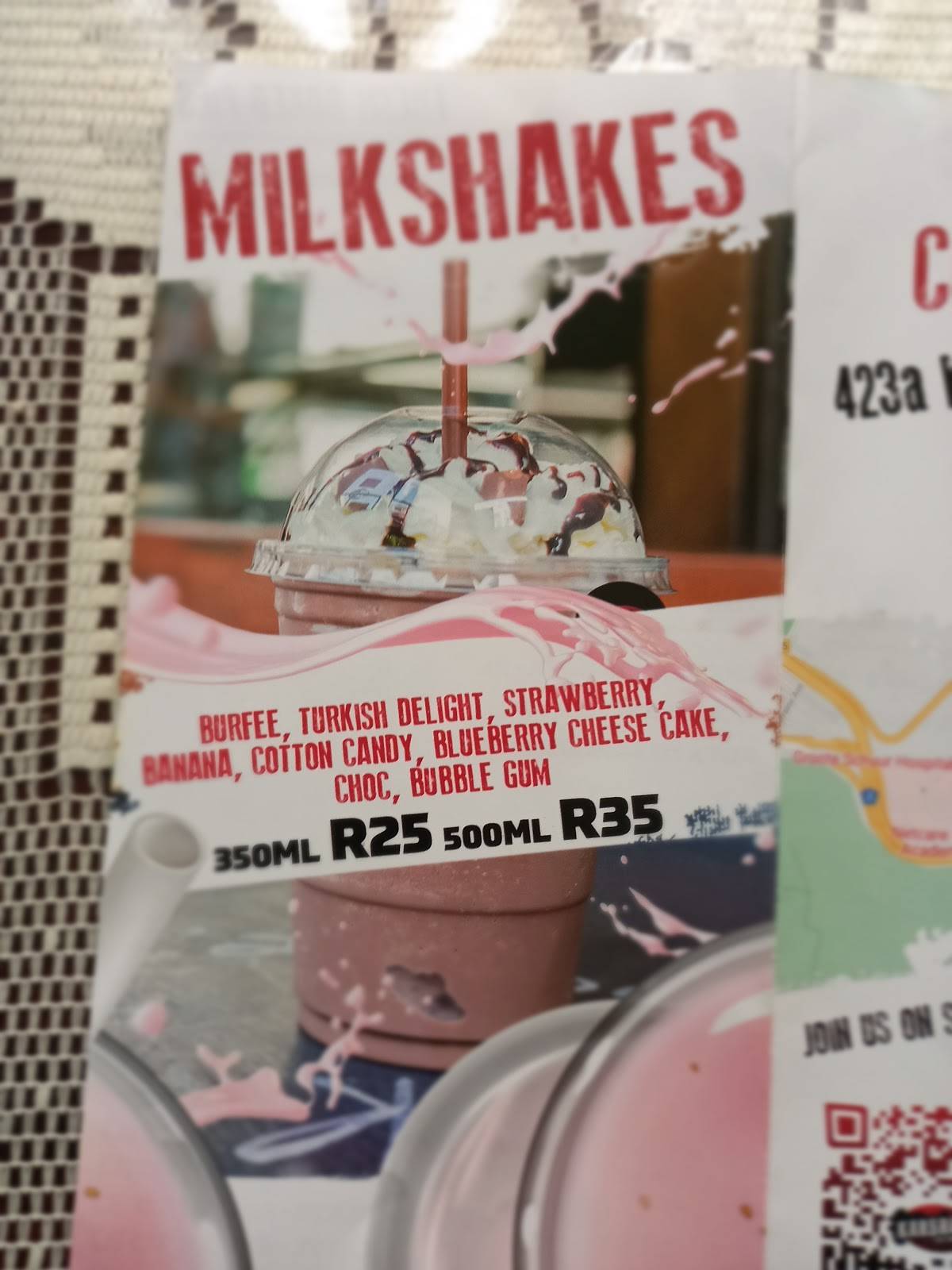 Menu at Karbros Take Aways - Observatory restaurant, Cape Town