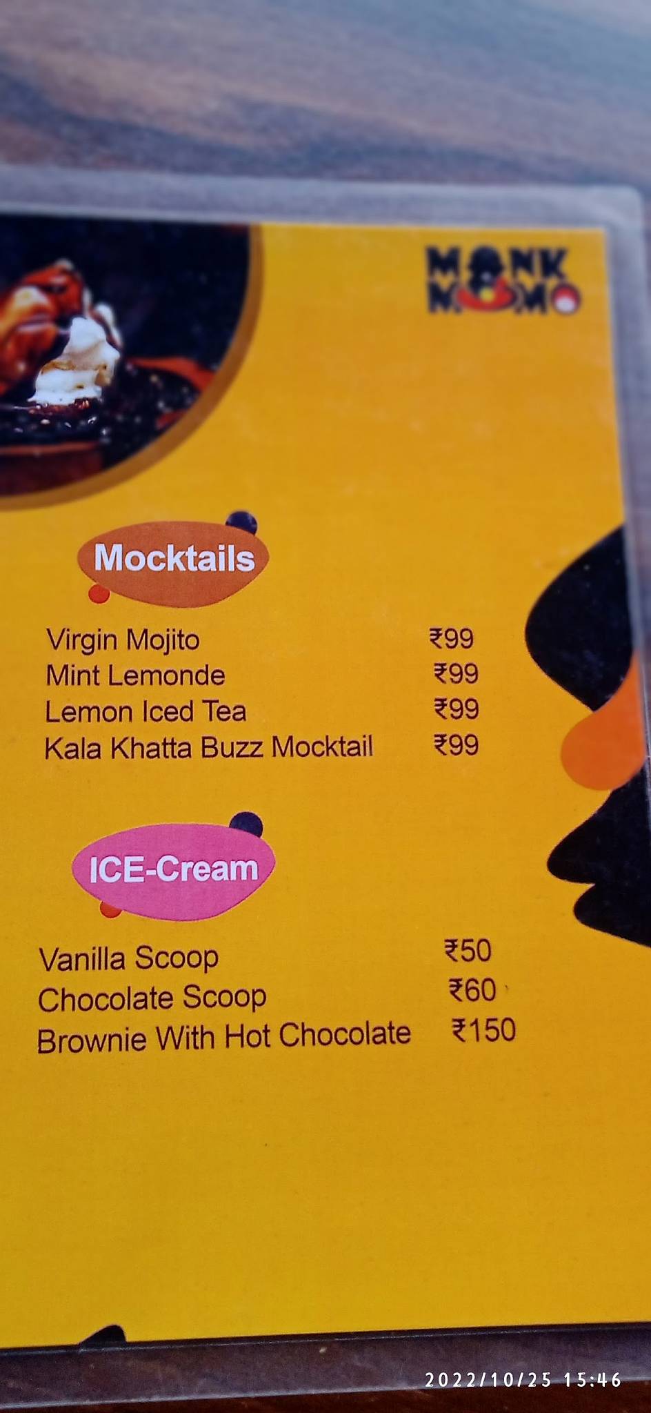 Menu at Monk Momo Asian Food Restaurants, Mahad