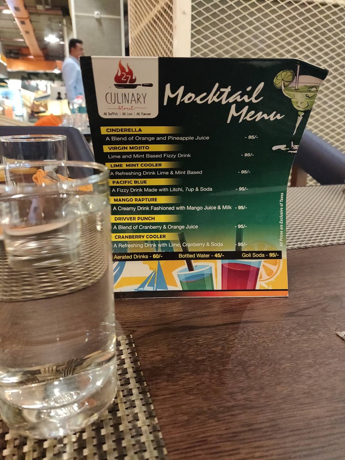 Menu at Moti Mahal Barbecues - Marina Mall, Chennai