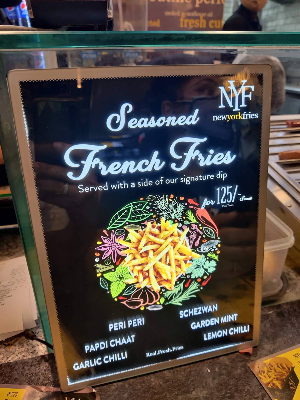 Menu at New York Fries, New Delhi, Unit 6
