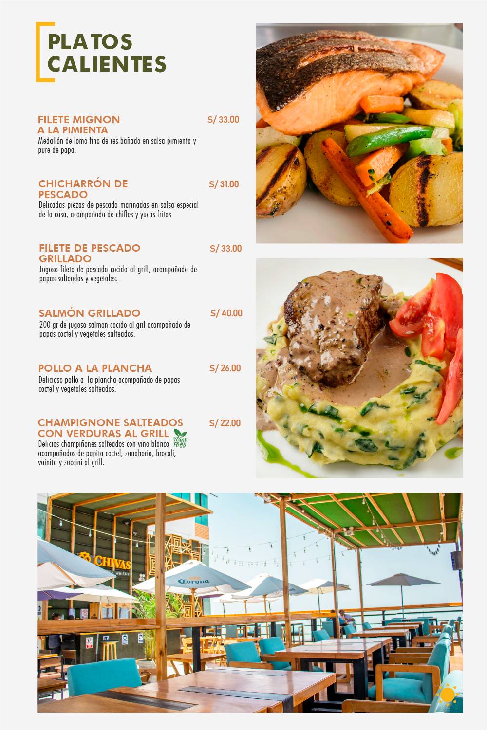 Menu at PRAIA Restaurante & Lounge, Pimentel District