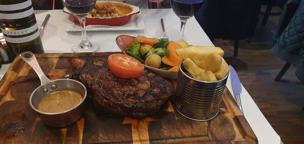 Menu at Raffaello's Guidepost restaurant, Choppington