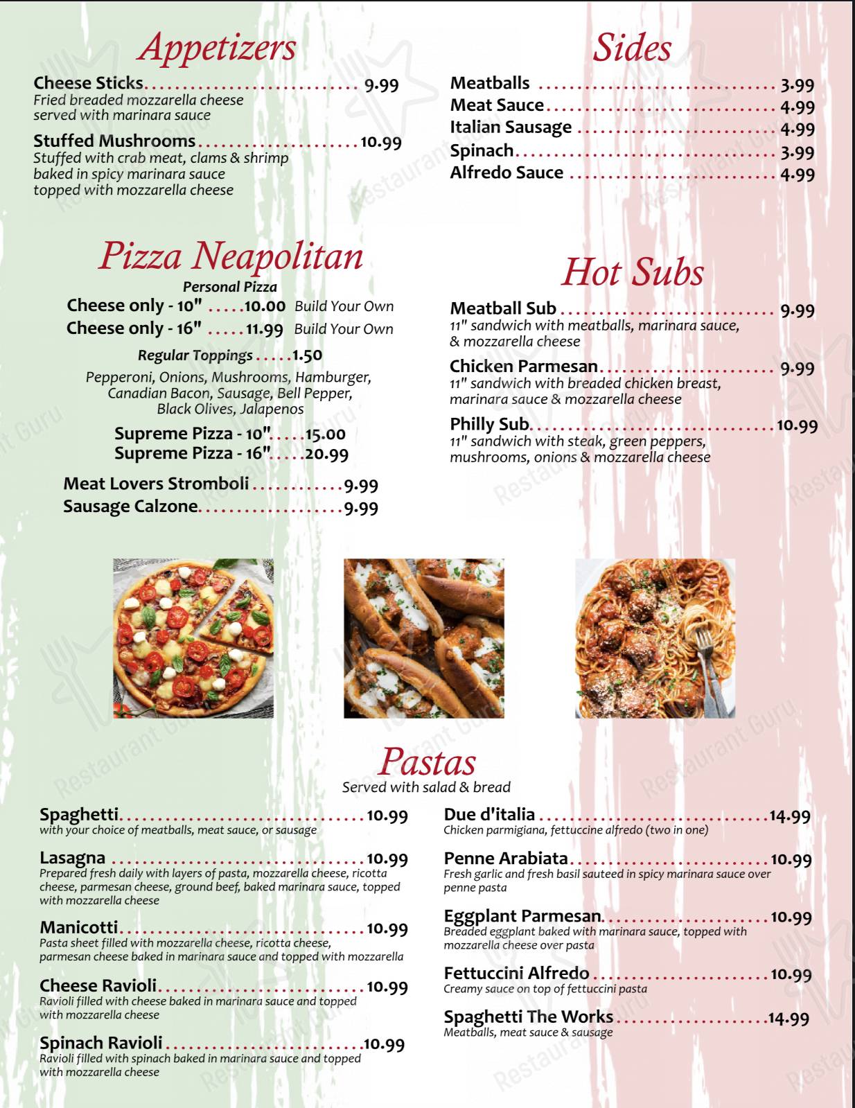 Menu at Roma’s Italian Restaurant, Orange, TX-12