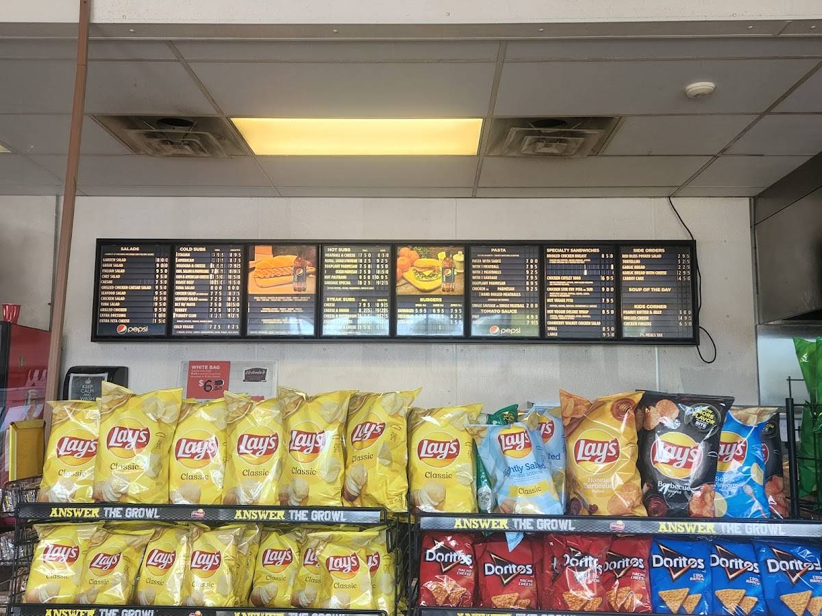 Menu at Victoria's Sub Shop restaurant, Hingham