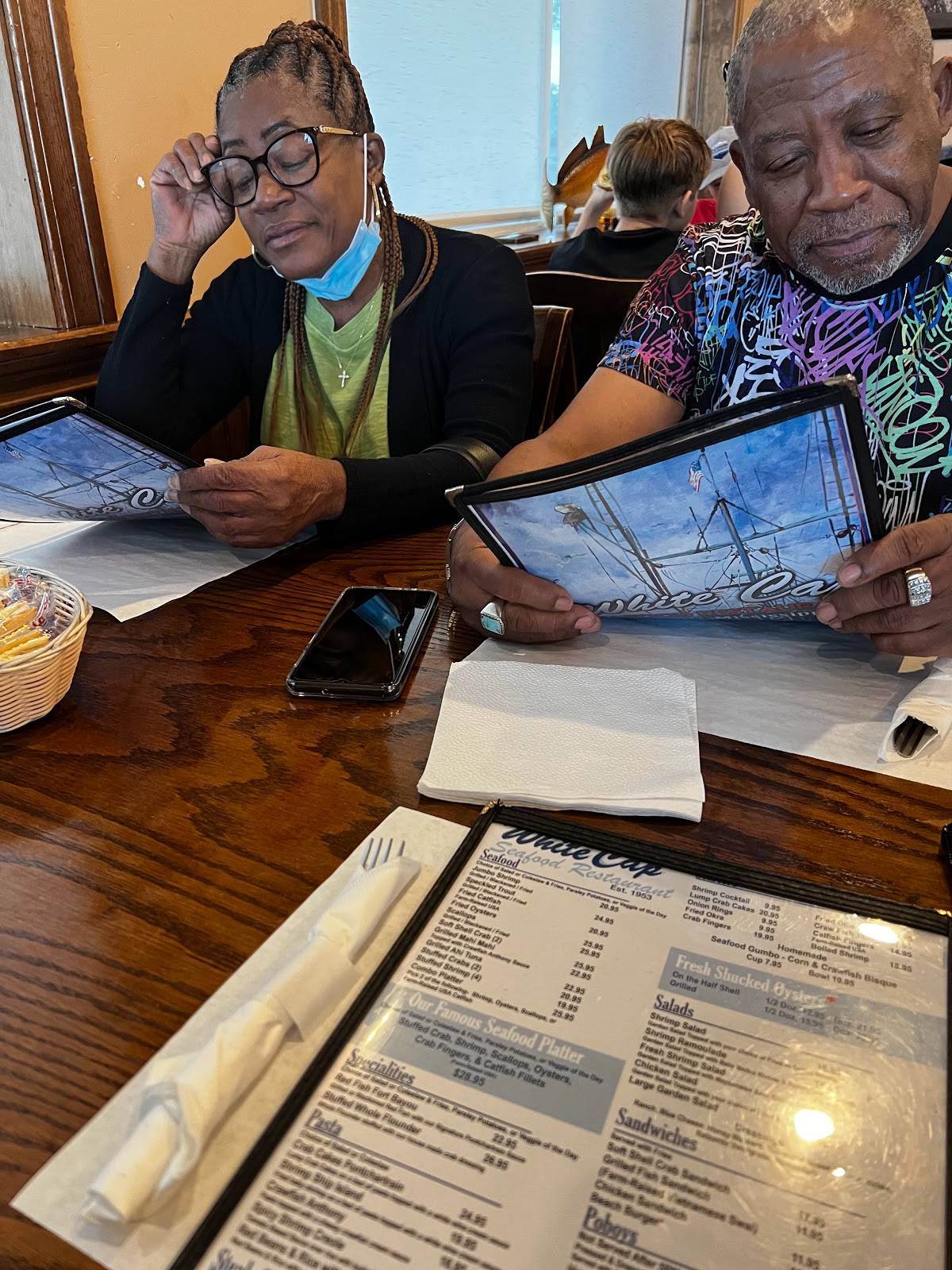 Menu at White Cap Restaurant, Gulfport, 560 Beach Dr