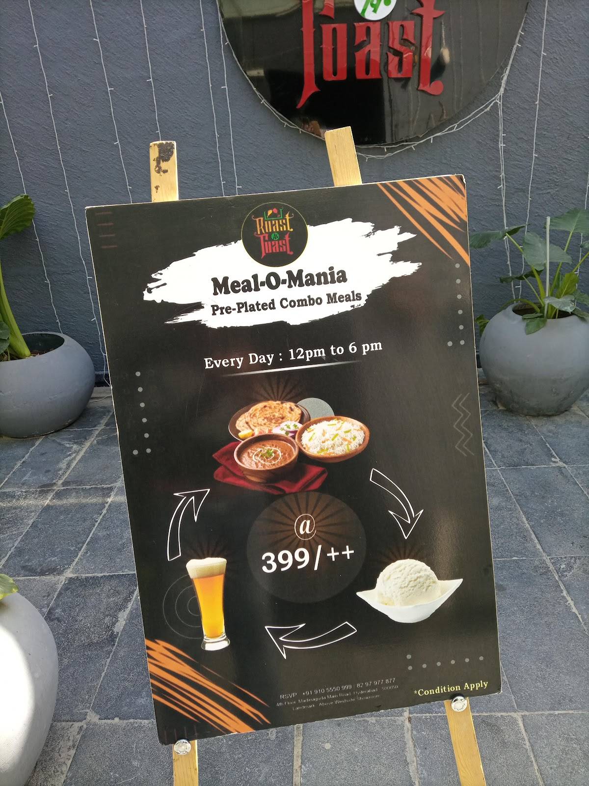 Menu at Roast N Toast - Lounge Bar Kitchen, Hyderabad