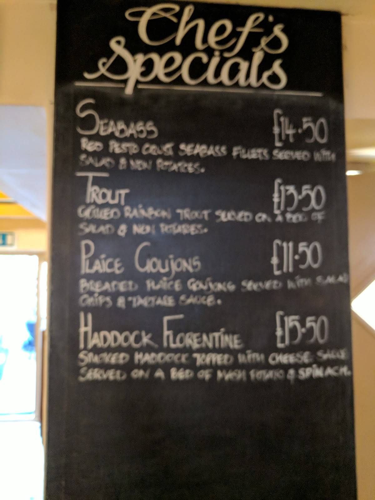 Menu at Rope & Anchor pub & bar, Poole