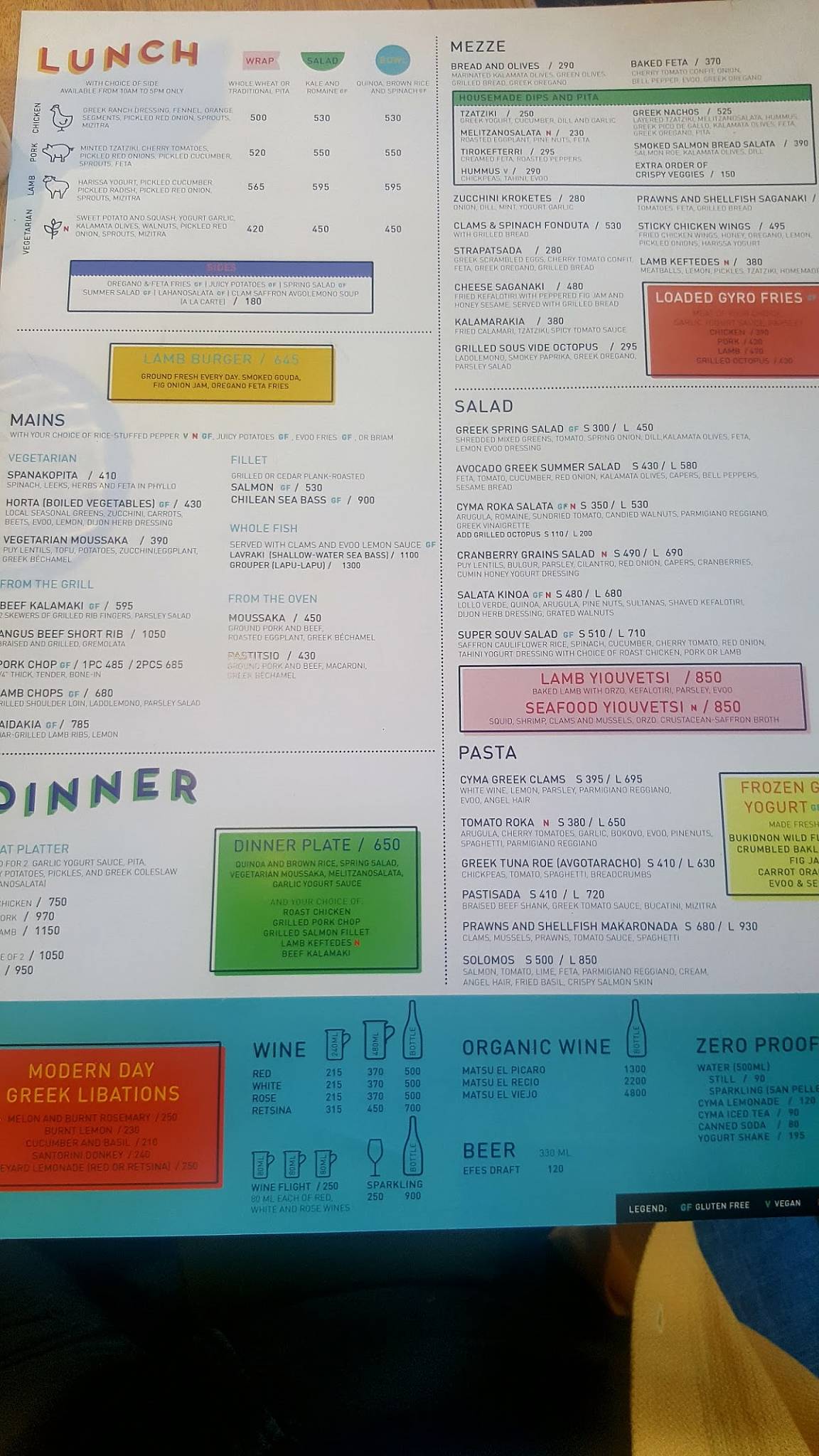 Menu at SOUV! by Cyma restaurant, Taguig