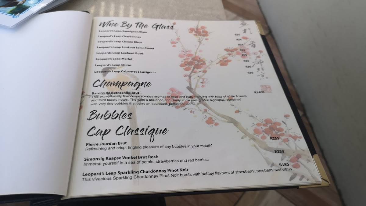 Menu at SUKI Sushi & Asian Cuisine restaurant, Port Elizabeth