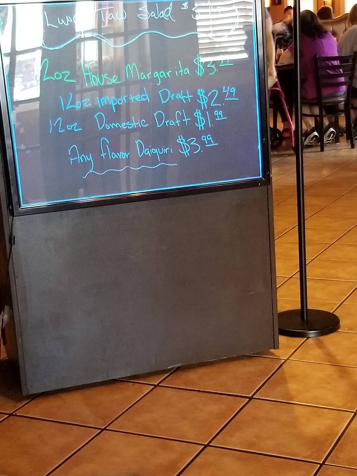 Menu at Salsa's Grill restaurant, Mountain Home, 965 Hwy 62 E