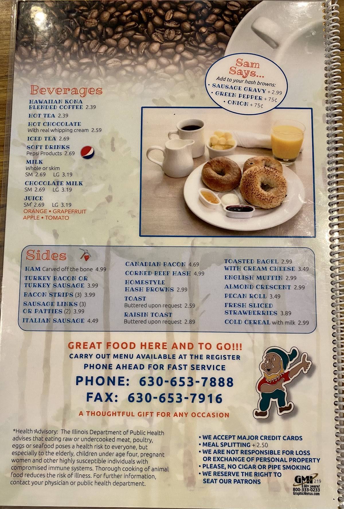 Menu at Seven Dwarfs Family Restaurant, Wheaton