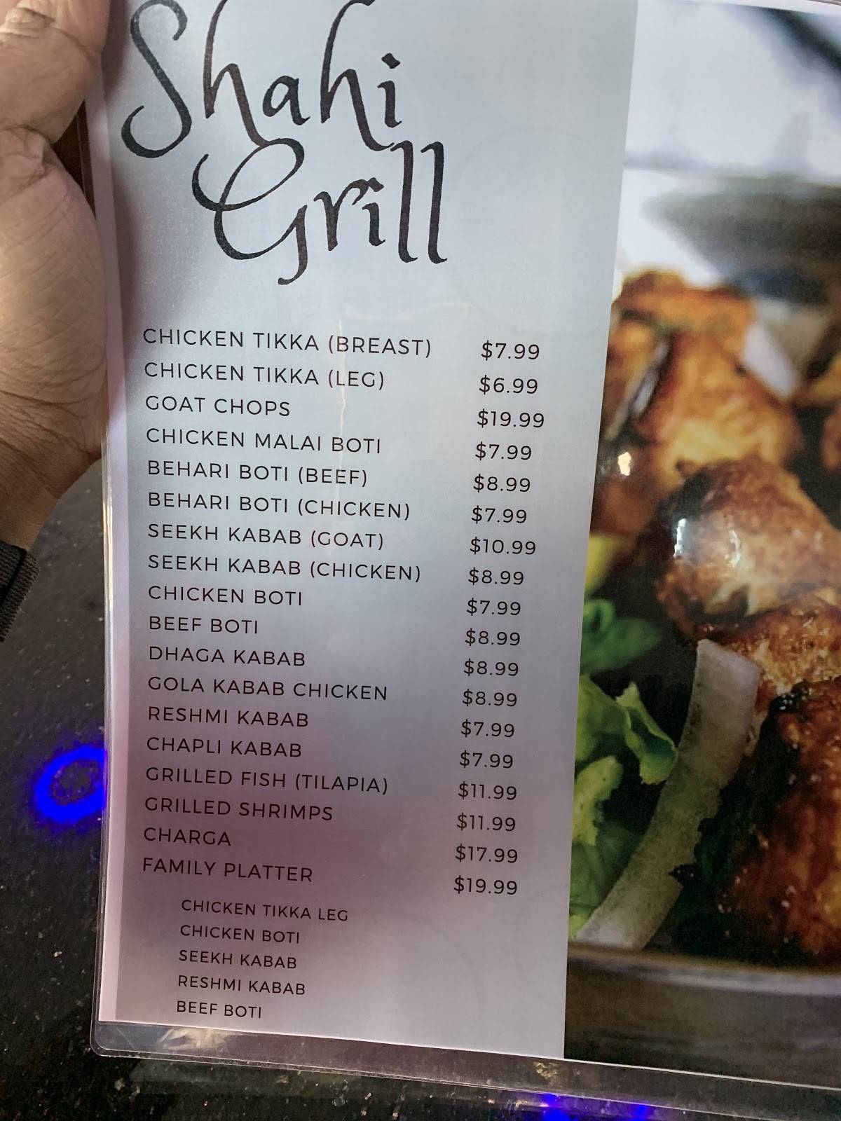 Menu at Shahi Darbar, Sugar Land, University Blvd Suite 100