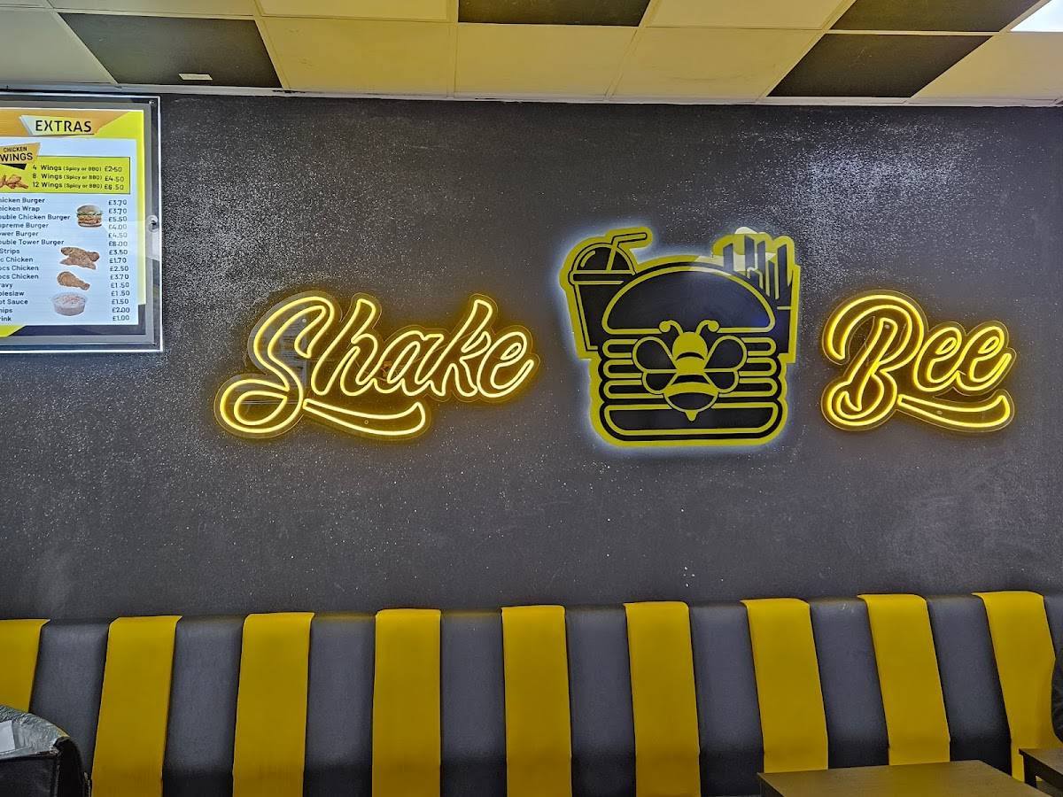 Menu at Shake Bee restaurant, Manchester