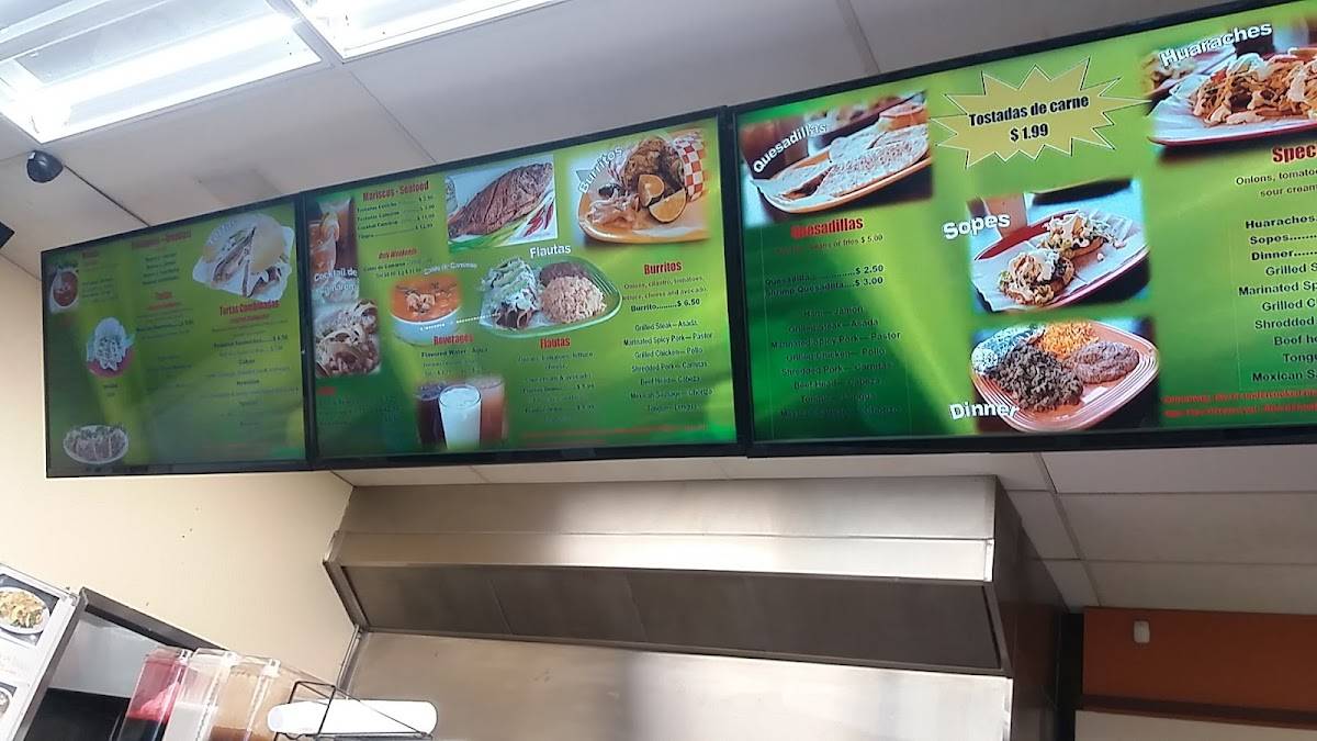 Menu at Sheila's Bakery, Pontiac