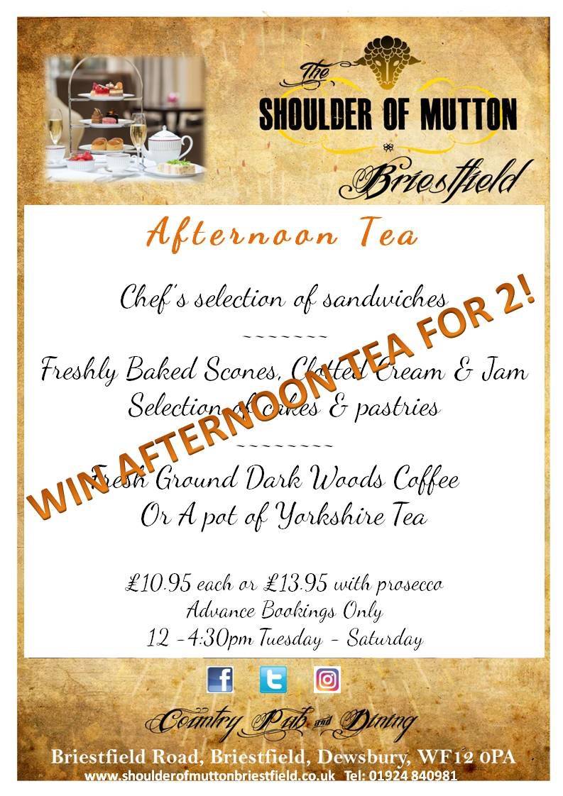 Menu at Shoulder of Mutton Briestfield pub & bar, Dewsbury