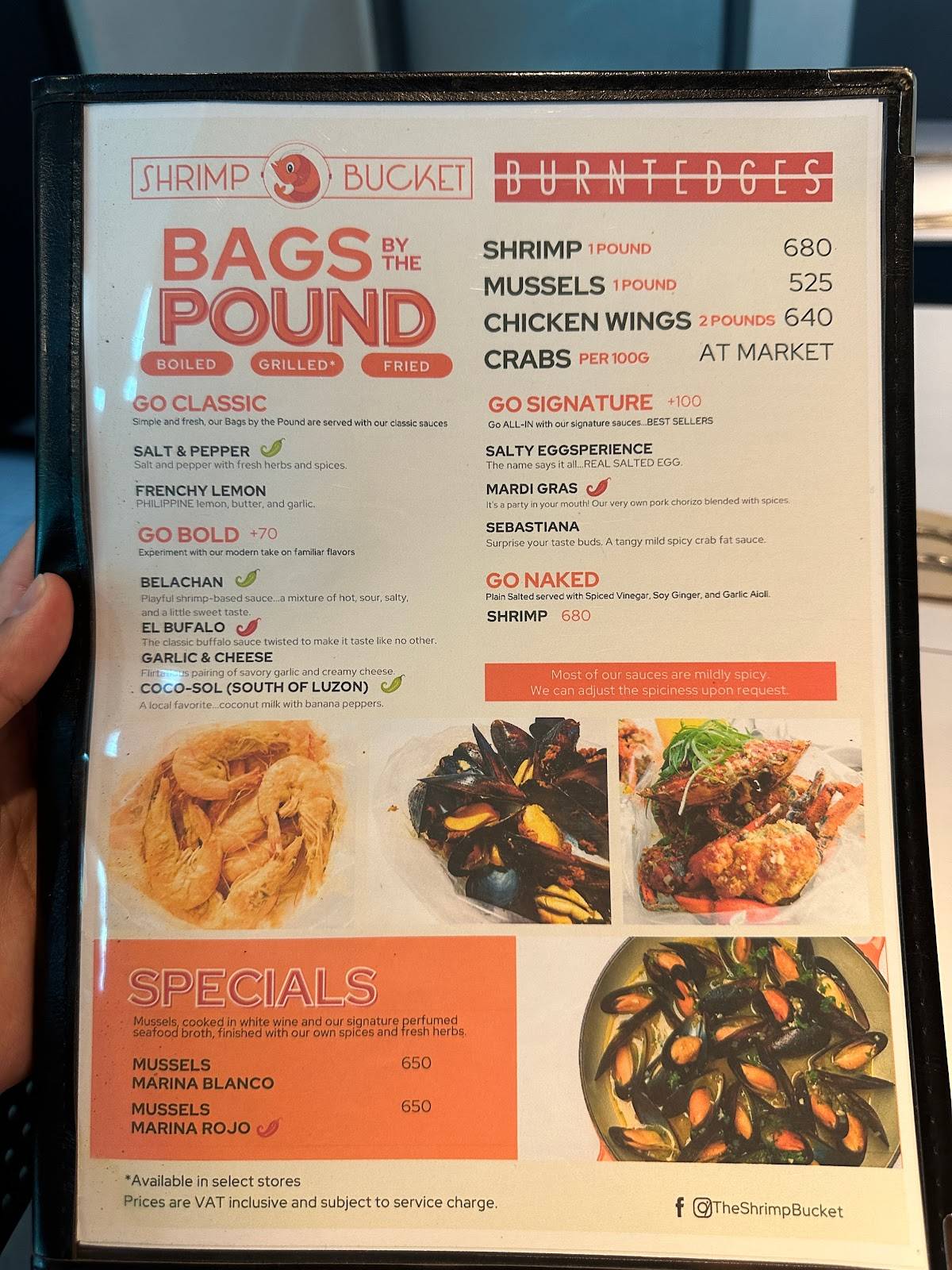 Menu at Shrimp Bucket BGC restaurant, Taguig, The Grand Hamptons Tower 1
