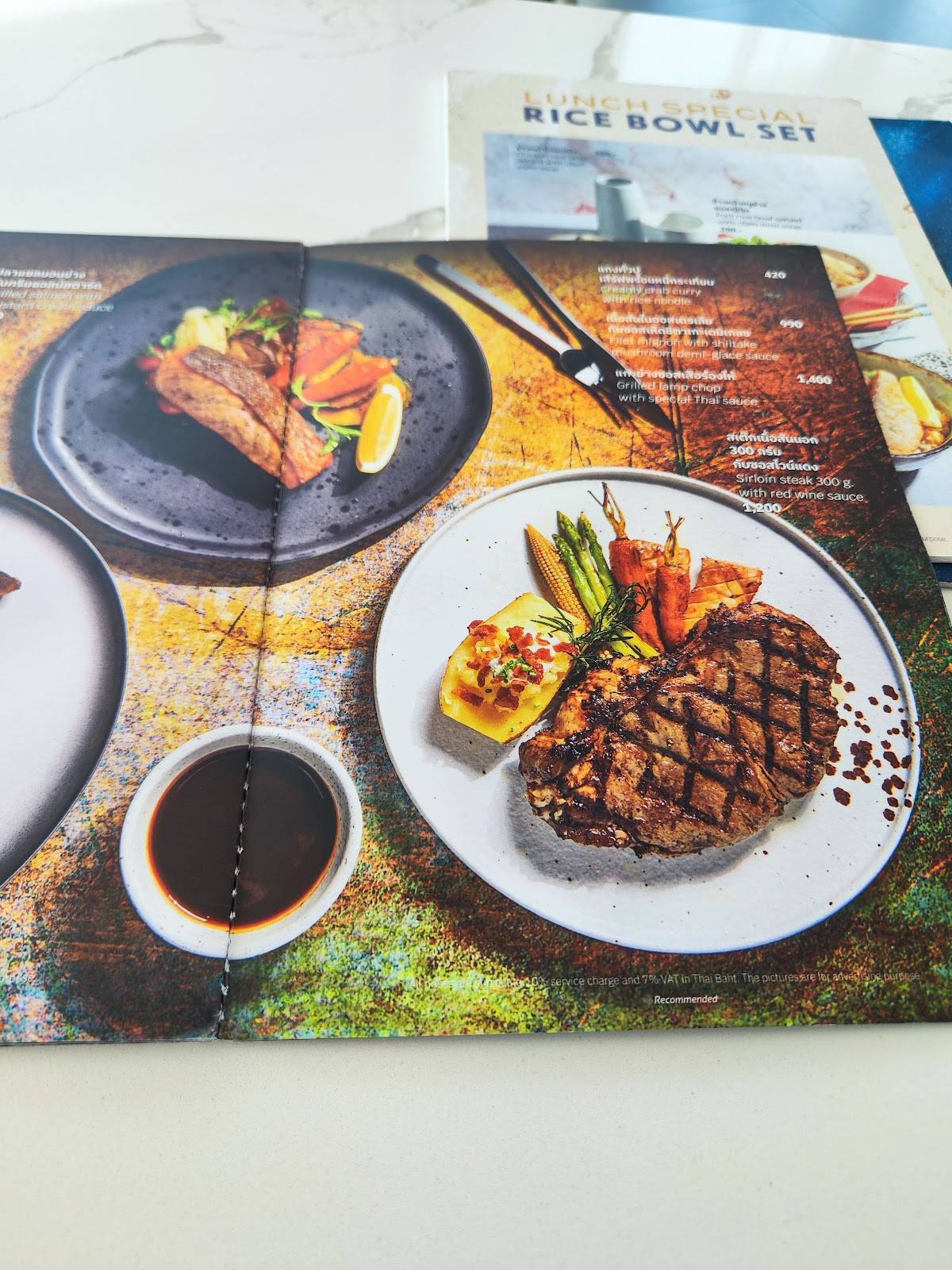 Menu at Sola Luna Rooftop Restaurant, Pattaya City
