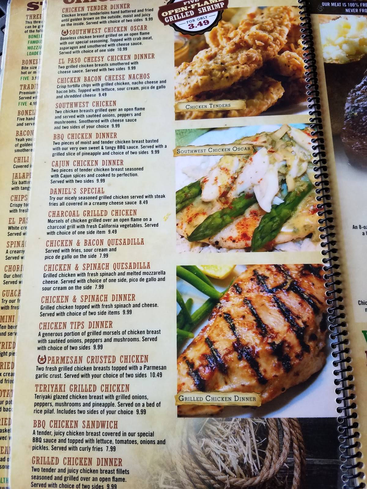 Menu at Black Stallion Steak House Restaurant, Monticello