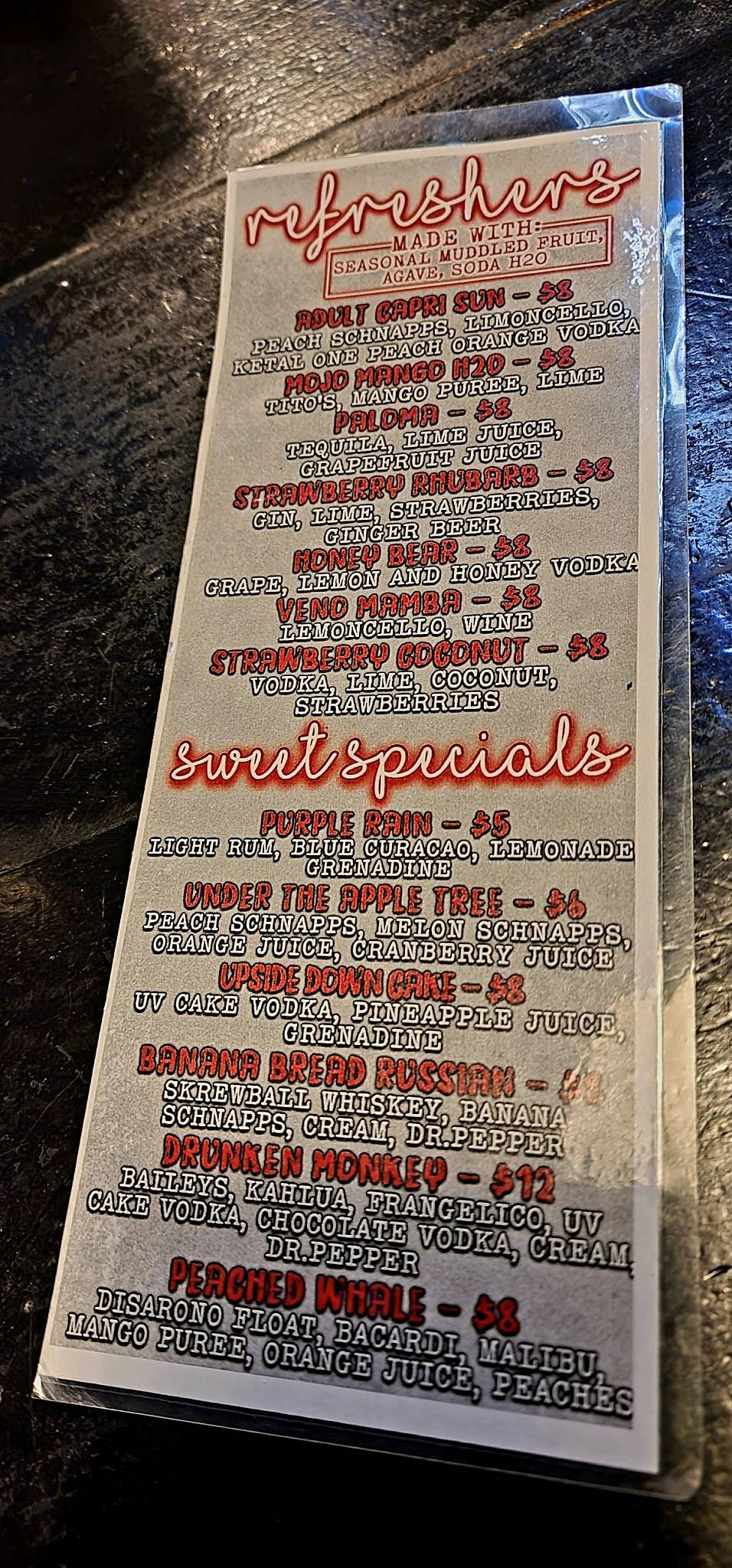 Menu at Steel Grill Restaurant & Bar, Gering