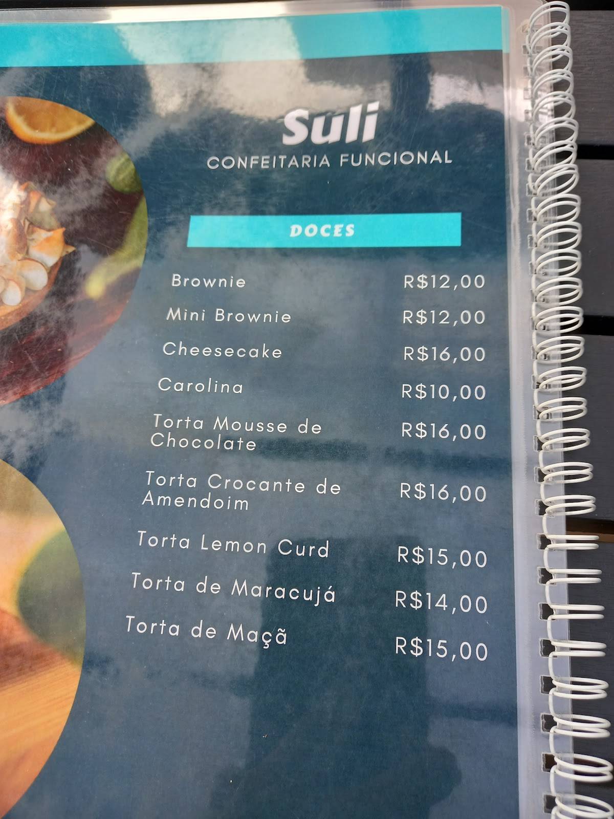 Menu em Suli Confeitaria e Padaria Funcional, Curitiba