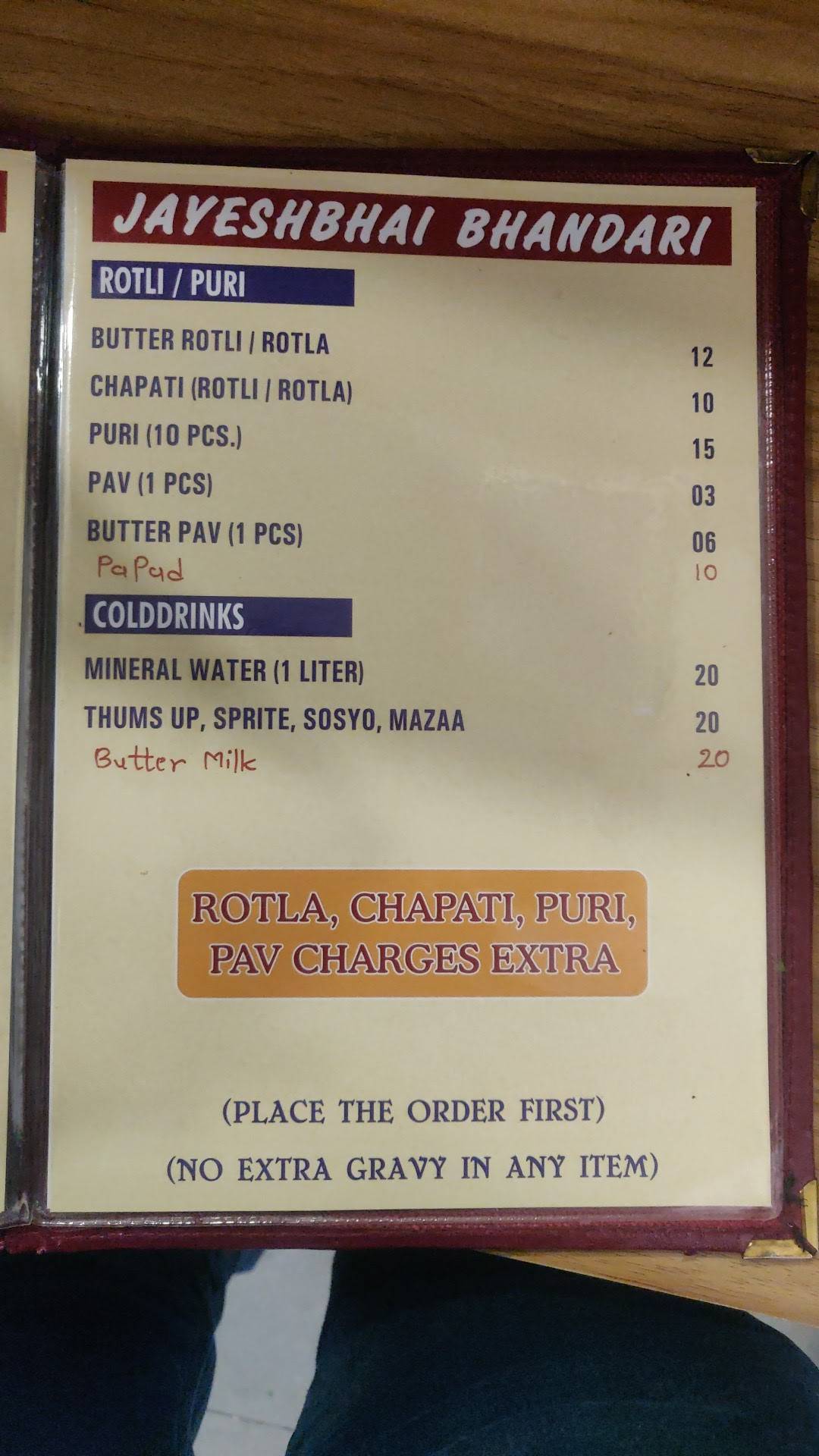 Menu at Catch Up Restaurant, Surat