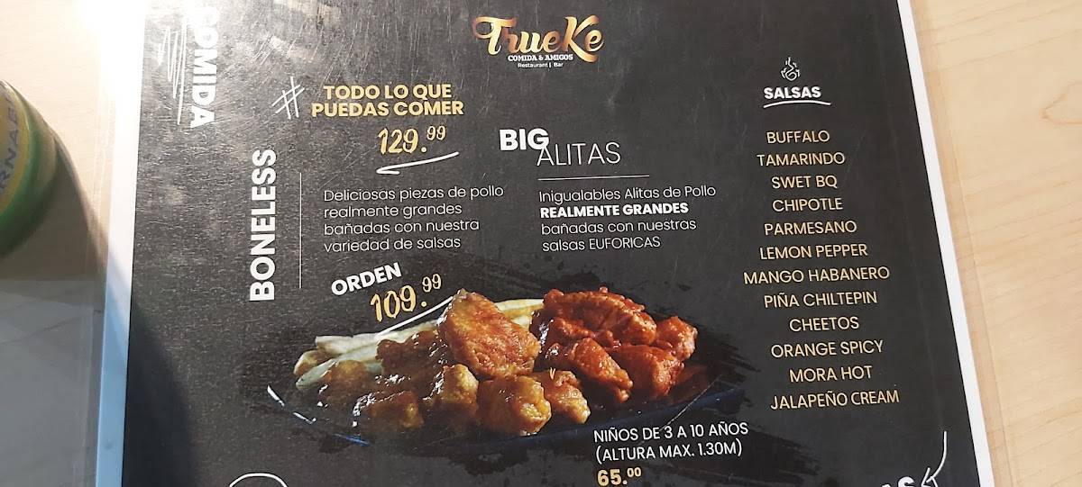 Carta del pub y bar TRUEKE COMIDA Y AMIGOS, Ciudad Juarez, Trueke ...