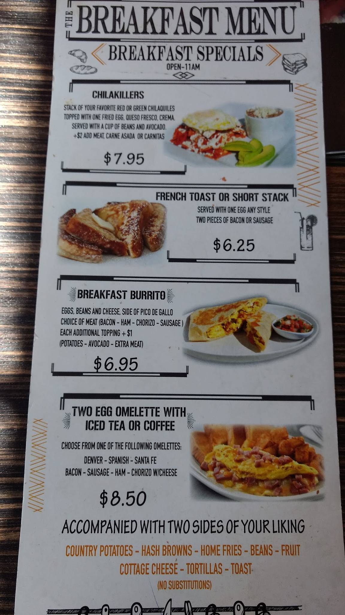 Menu at Taco Joe's Mexican Restaurant, Highland, Highland Ave