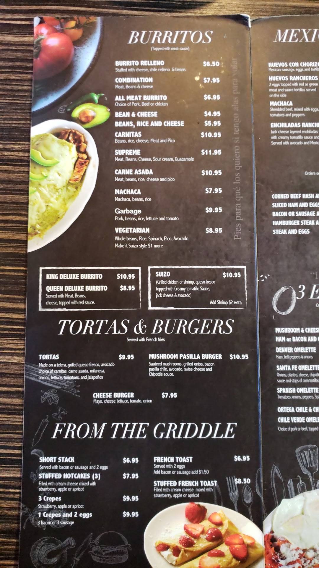 Menu at Taco Joe's Mexican Restaurant, Highland, Highland Ave