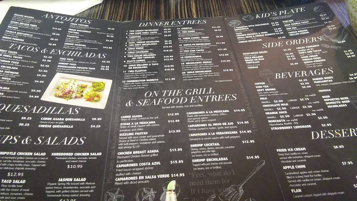 Menu at Taco Joe's Mexican Restaurant, Highland, Highland Ave