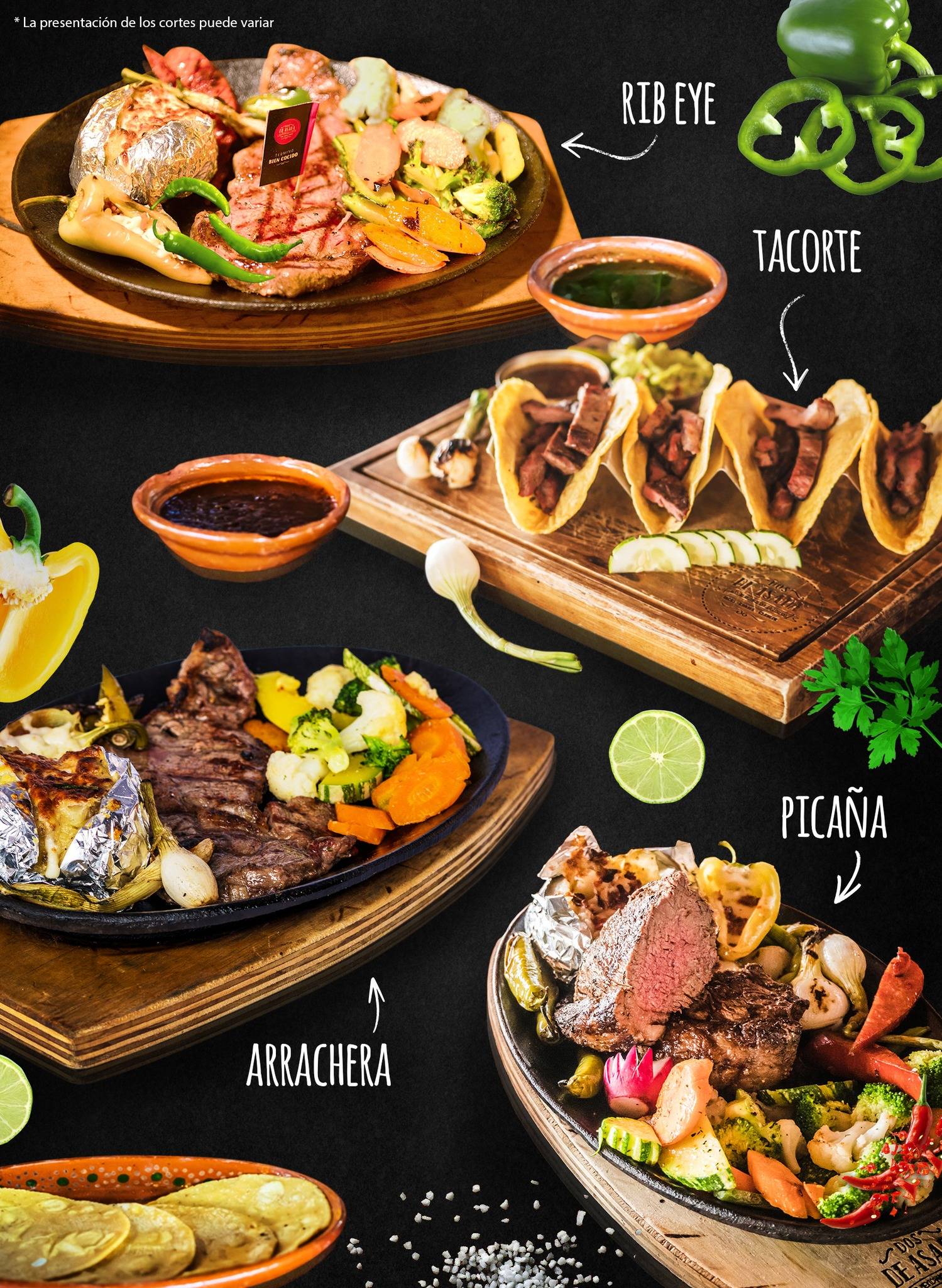 Carta del restaurante Dos De Asada, Tepic