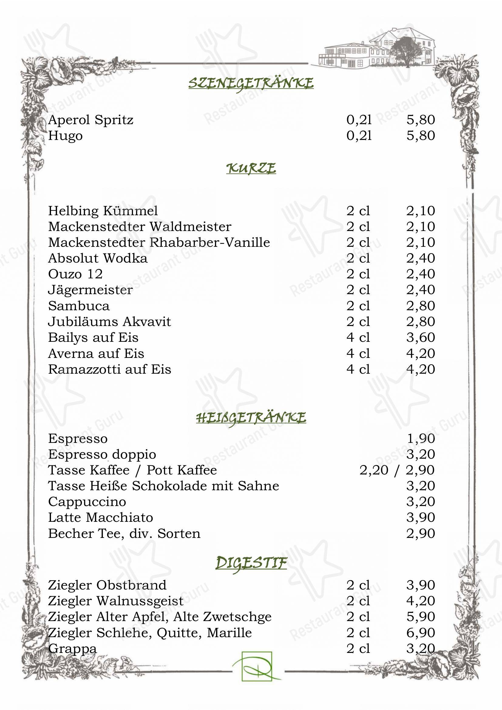 Speisekarte von Taverne Inos restaurant, Güster