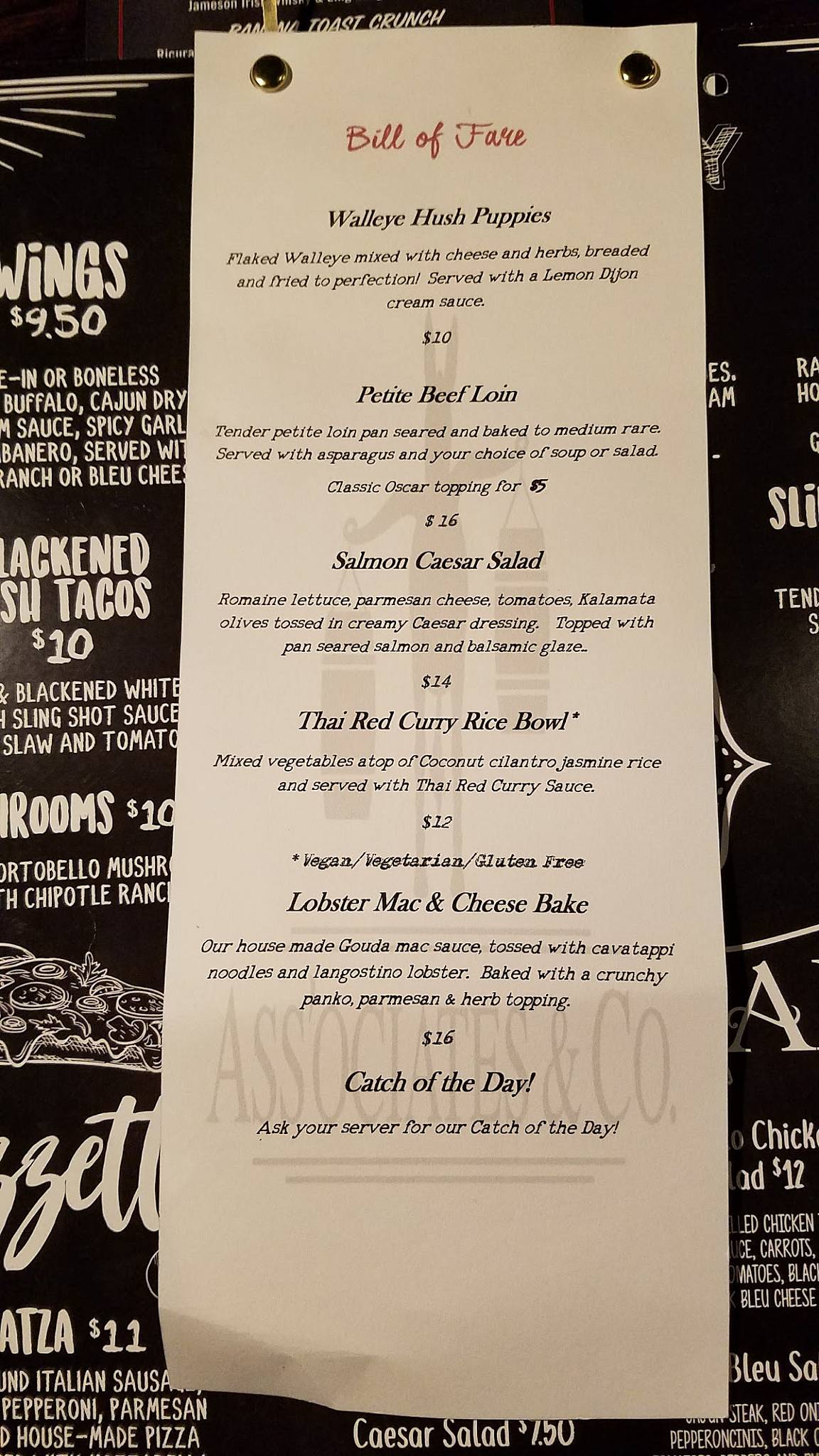 Menu at The Attic East Bar and Grill, Sioux Falls